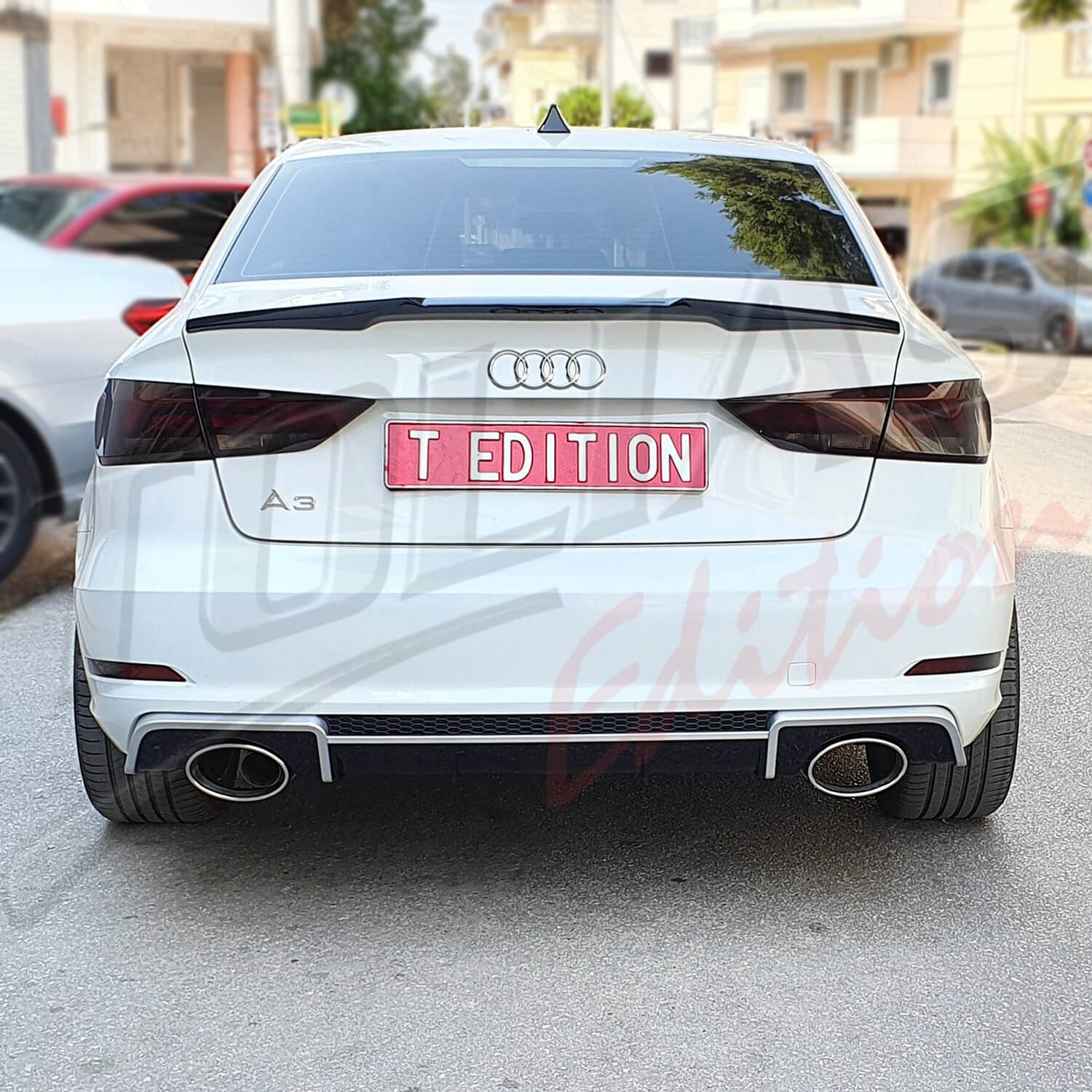 AUDI A3 8V 12-16 REAR DIFFUSER TYPE RS3 SEDAN