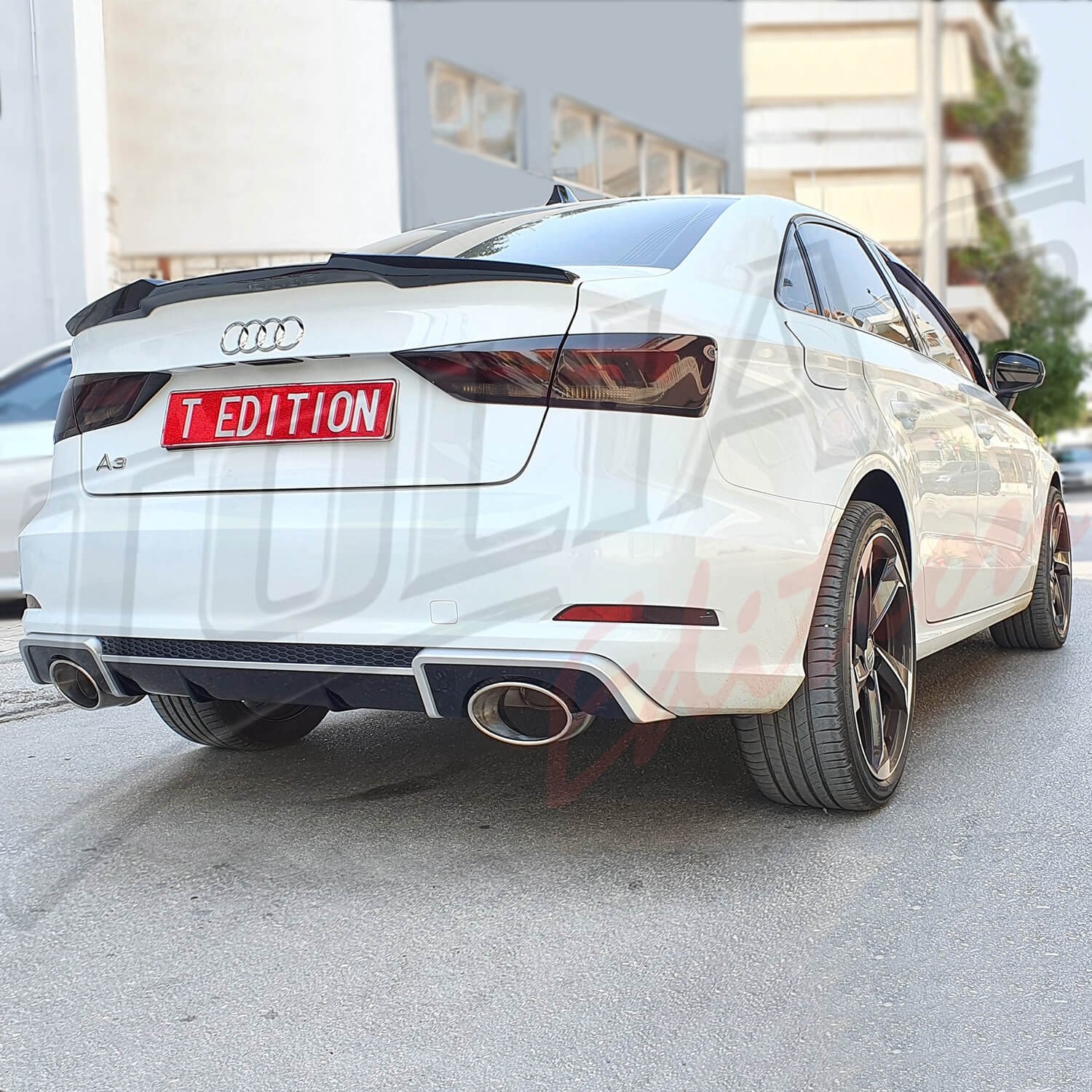 AUDI A3 8V 12-16 REAR DIFFUSER TYPE RS3 SEDAN