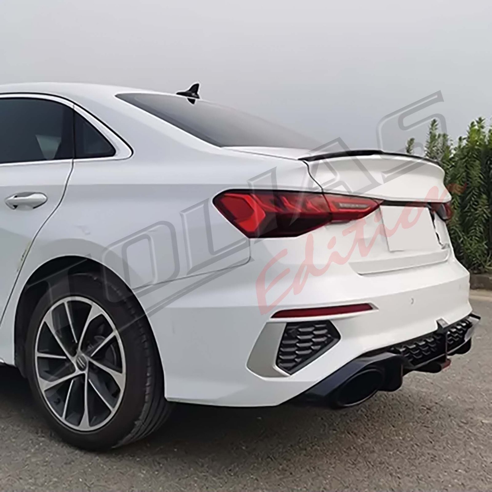 AUDI A3 8Y 20- REAR DIFFUSER WITH TIPS TYPE RS3