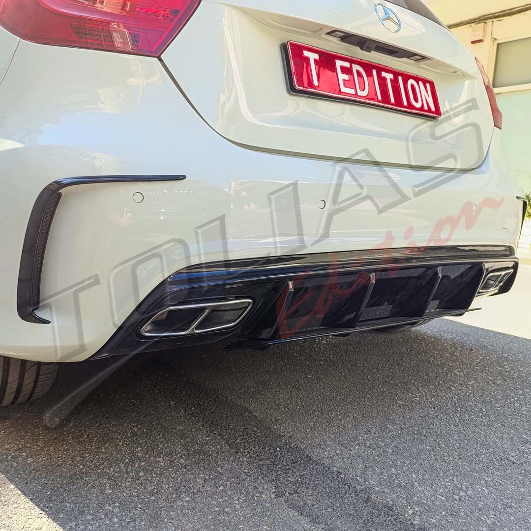 MERCEDES A CLASS W176 12-15 & 15-18 EXHAUST TIPS TYPE A45 AMG