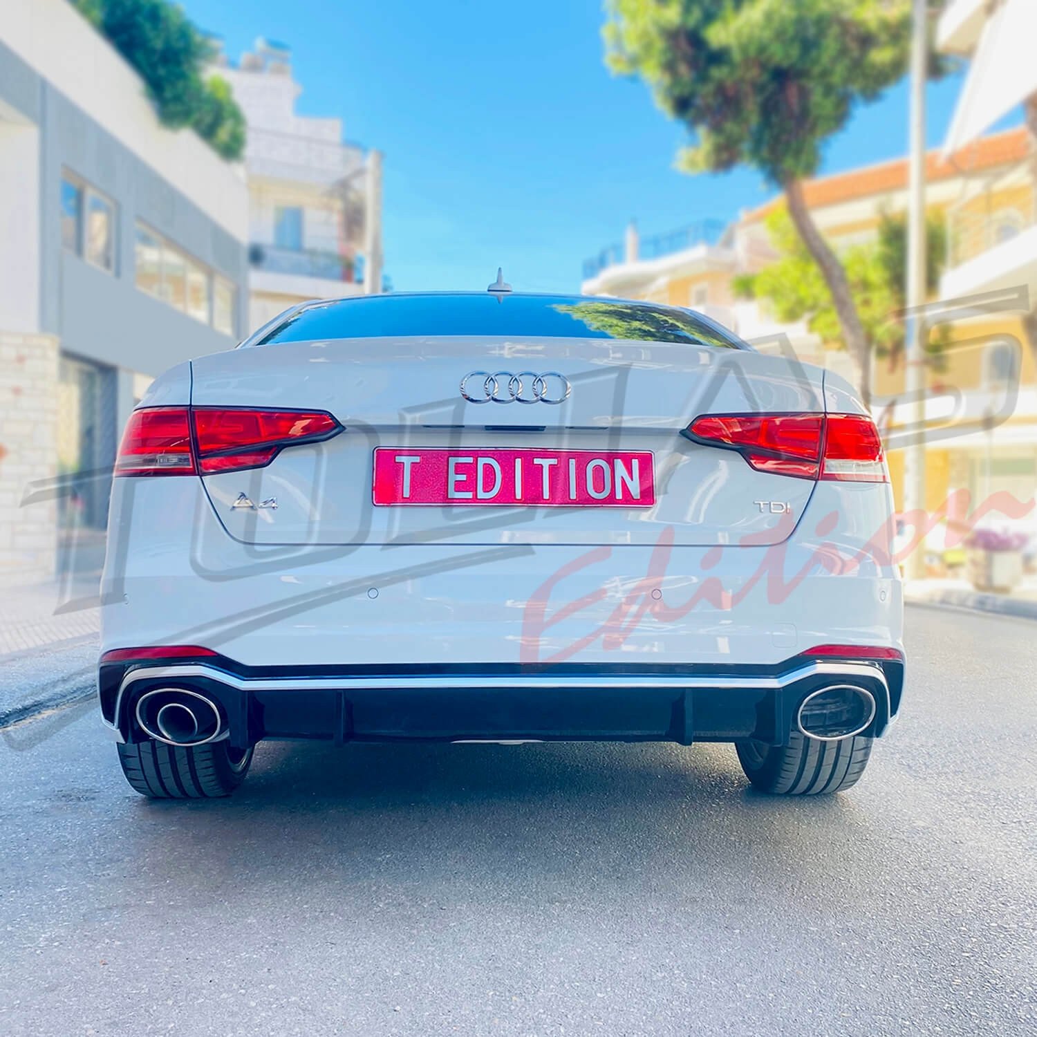 AUDI A4 B9 16-19 REAR BUMPER TYPE RS4