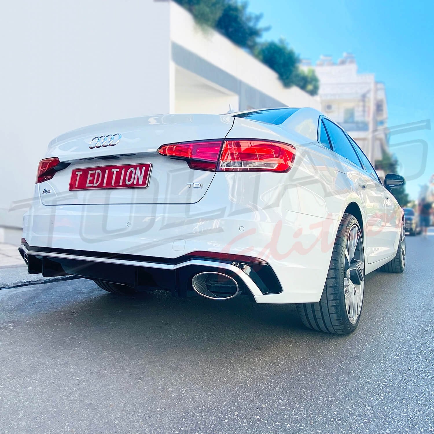 AUDI A4 B9 16-19 REAR BUMPER TYPE RS4