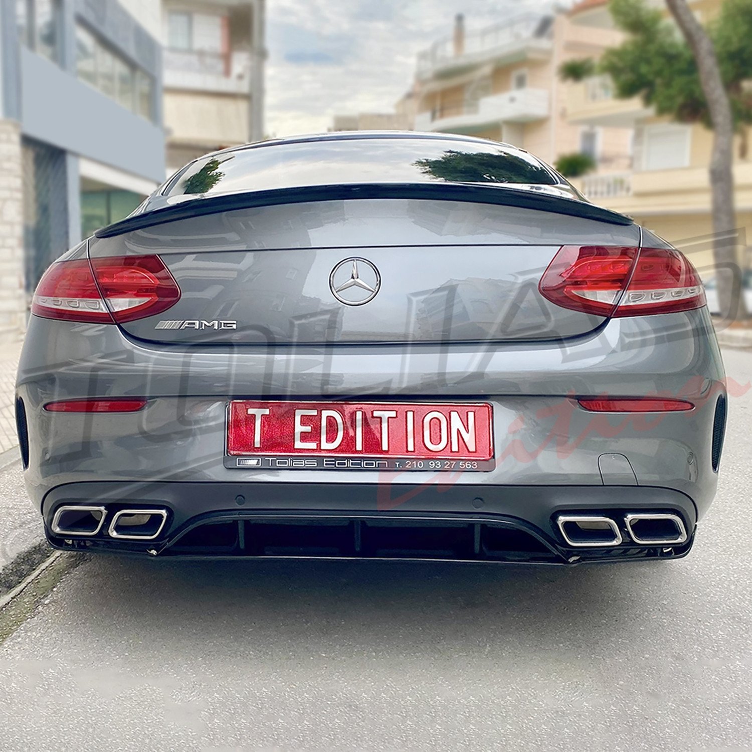 MERCEDES C CLASS C205 & A205 15-18 REAR DIFFUSER TYPE EDITION 1