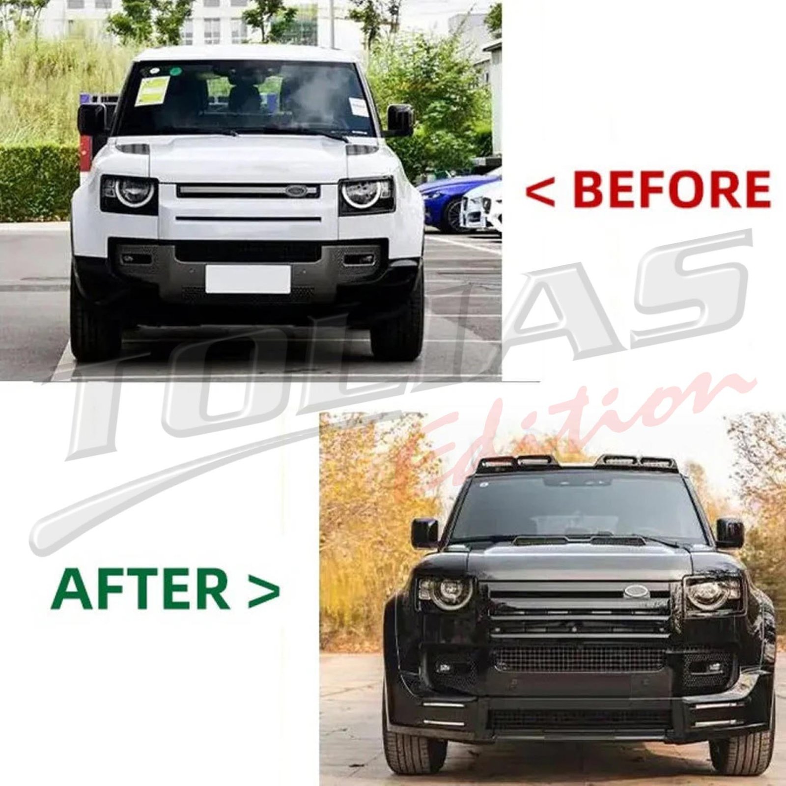BODY KIT LAND ROVER DEFENDER L663 110 20- TYPE LM, SKU: TELRDFDBKLM