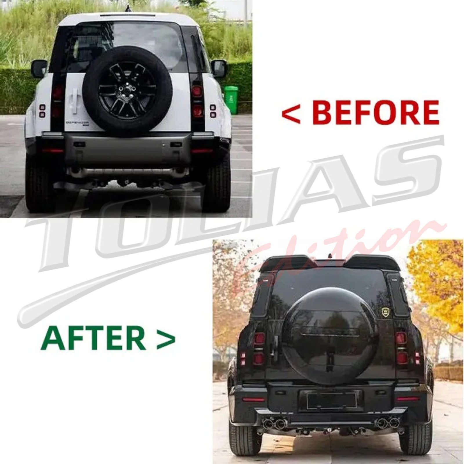 BODY KIT LAND ROVER DEFENDER L663 110 20- TYPE LM, SKU: TELRDFDBKLM