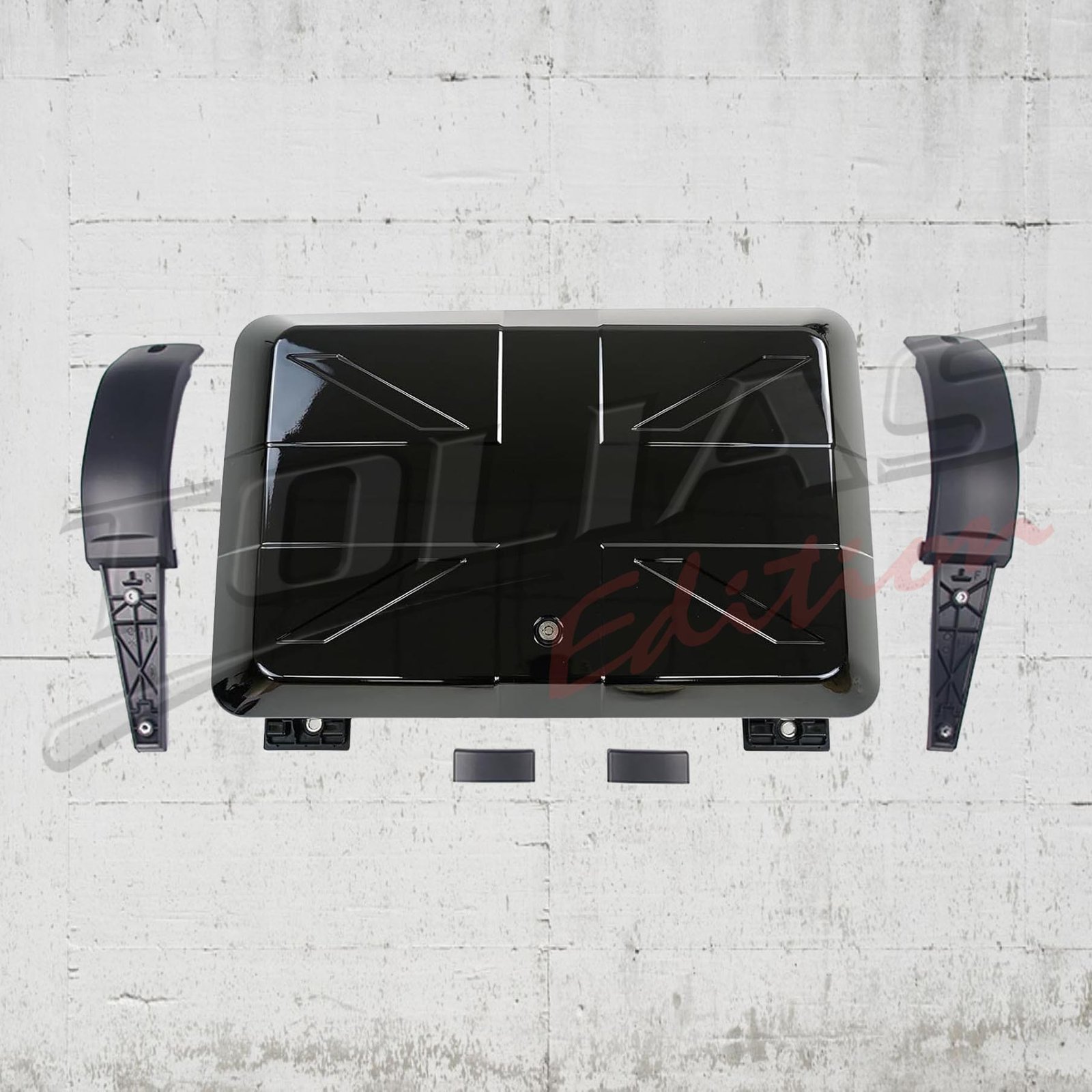 SIDE MOUNTED GEAR CARRIER BOX STORAGE TYPE UNION JACK