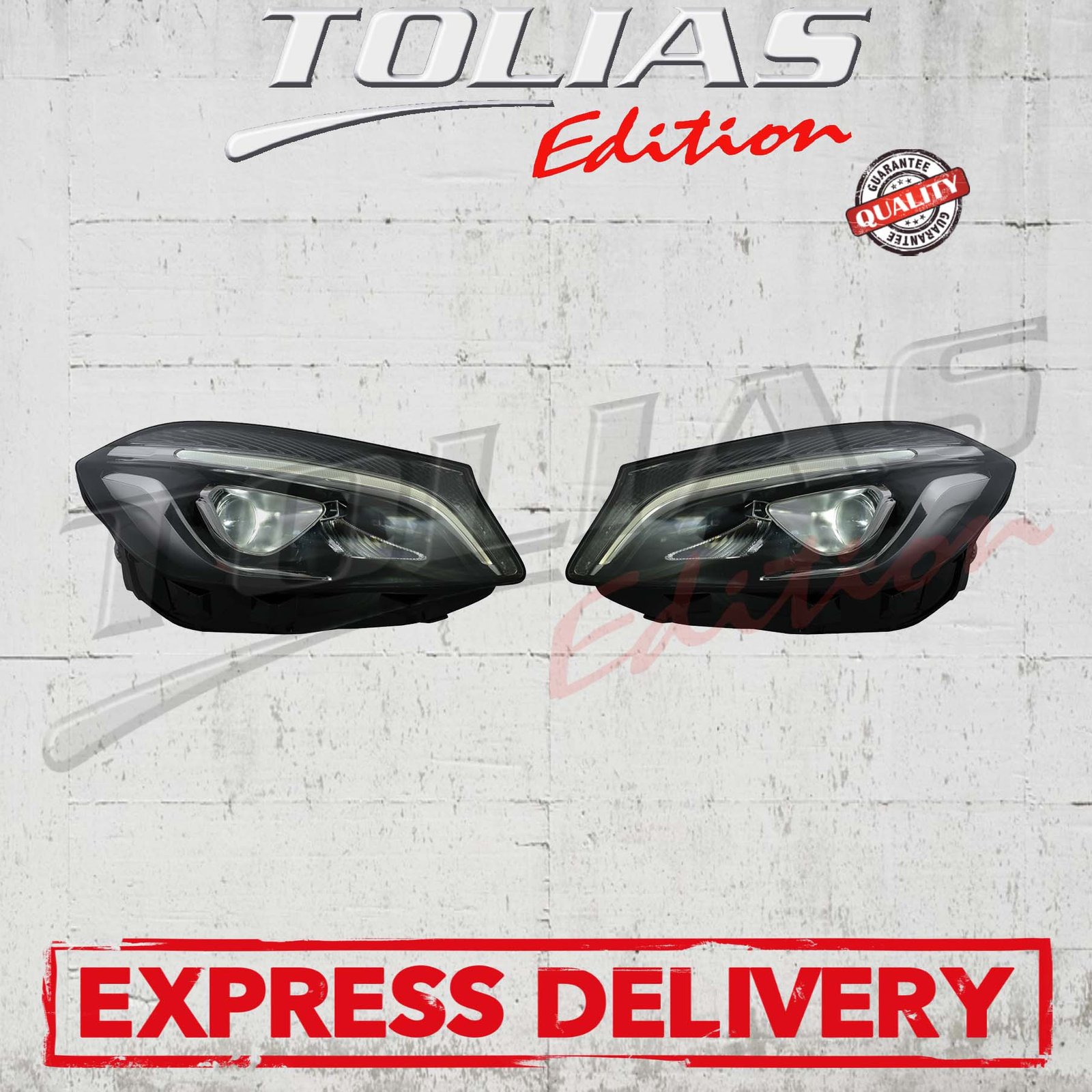 MERCEDES A CLASS W176 12-15 & 15-18 HEADLIGHTS TYPE UPGRADE FOR XENON