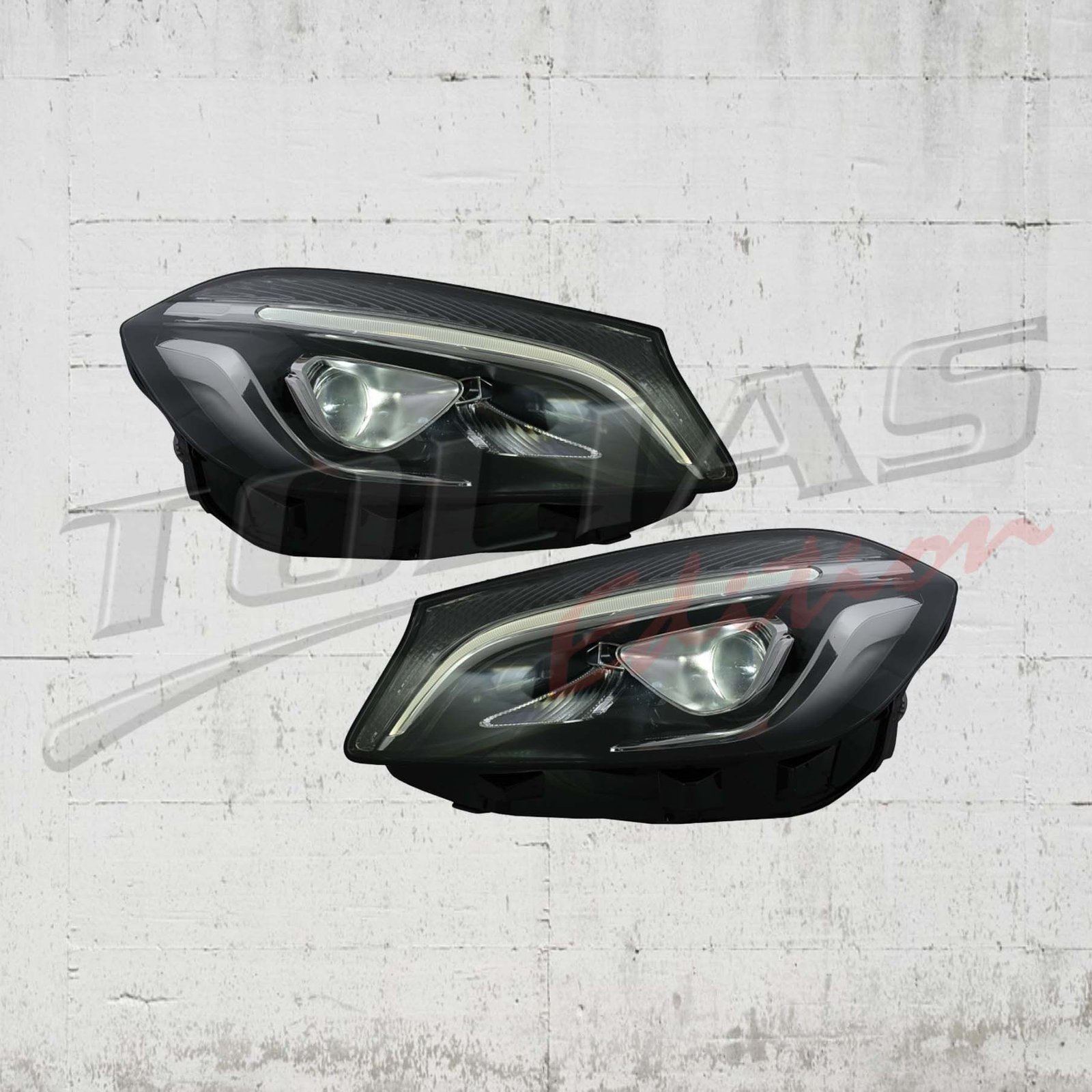 MERCEDES A CLASS W176 12-15 & 15-18 HEADLIGHTS TYPE UPGRADE FOR XENON