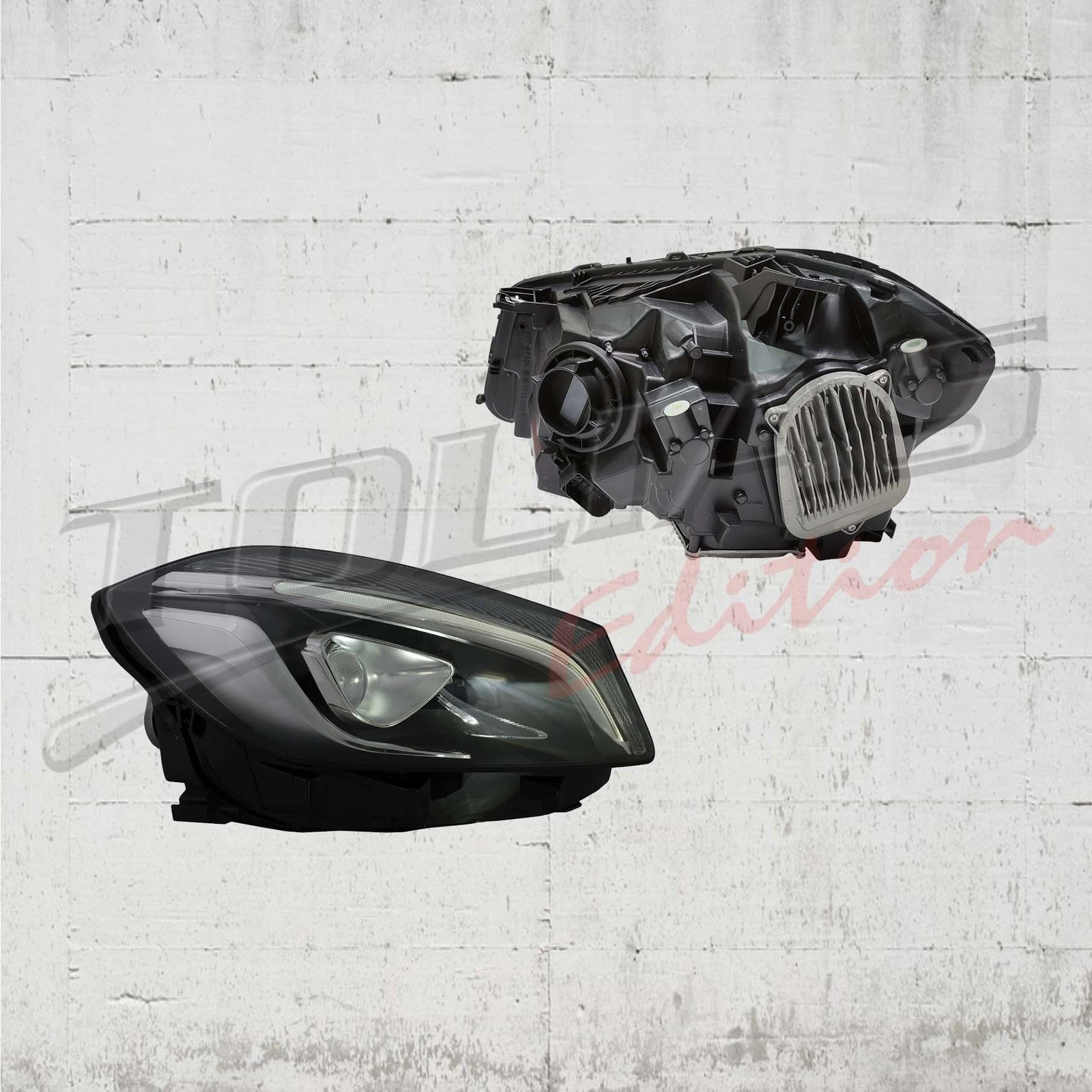 MERCEDES A CLASS W176 12-15 & 15-18 HEADLIGHTS TYPE UPGRADE FOR XENON