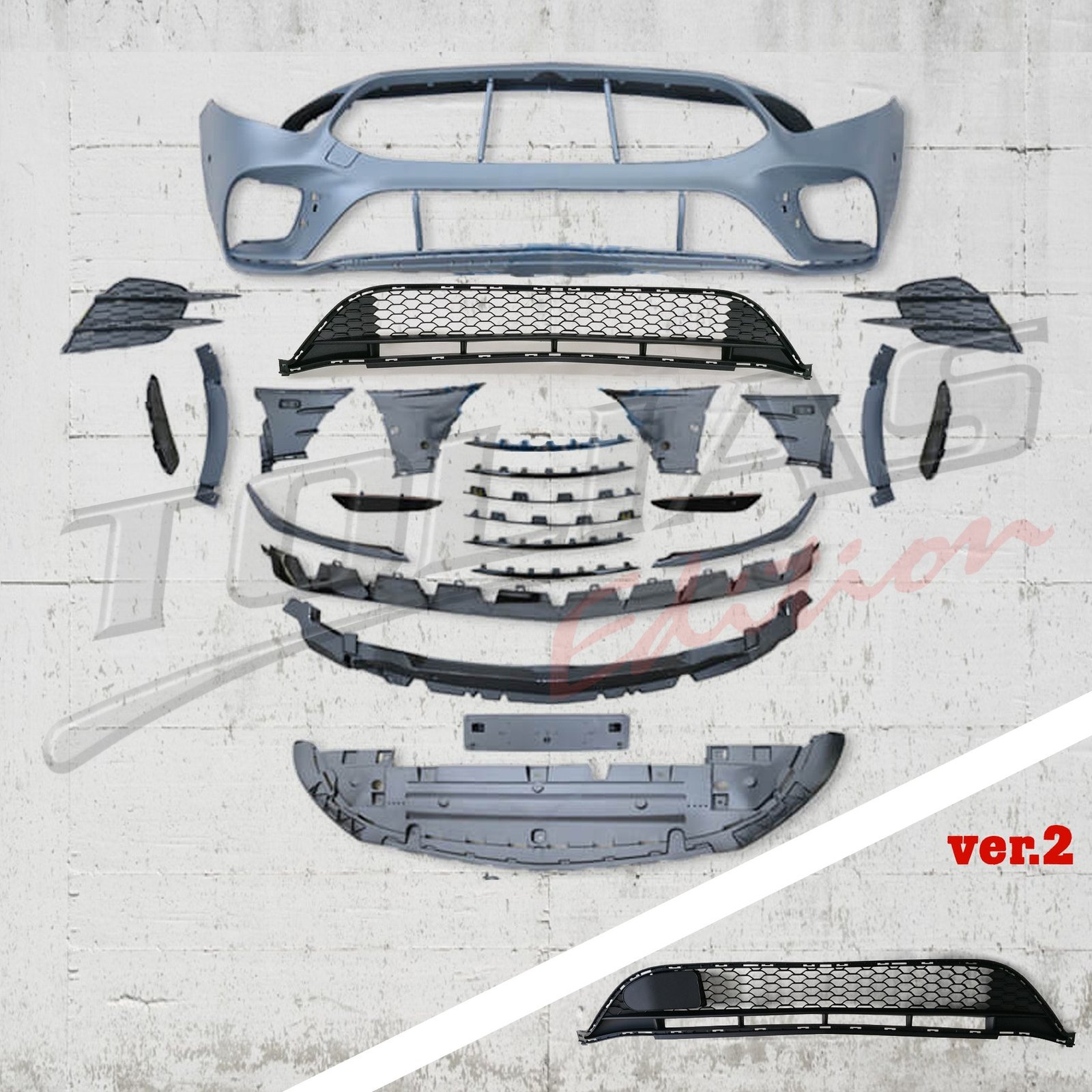 MERCEDES A CLASS V177 18- FRONT BUMPER TYPE A35 AMG EDITION 1
