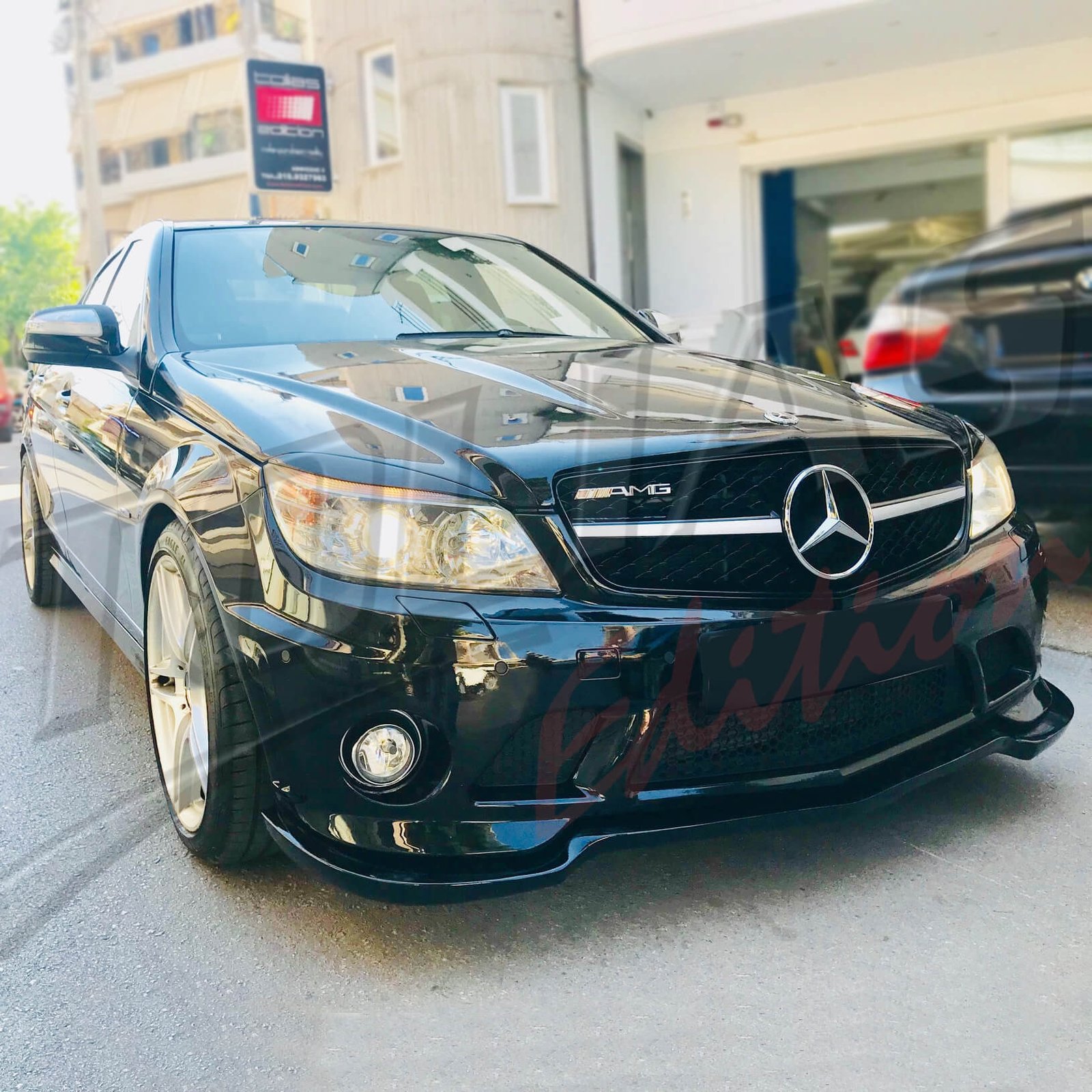 MERCEDES C CLASS W204 07-11 FRONT SPOILER TYPE CARLSSON
