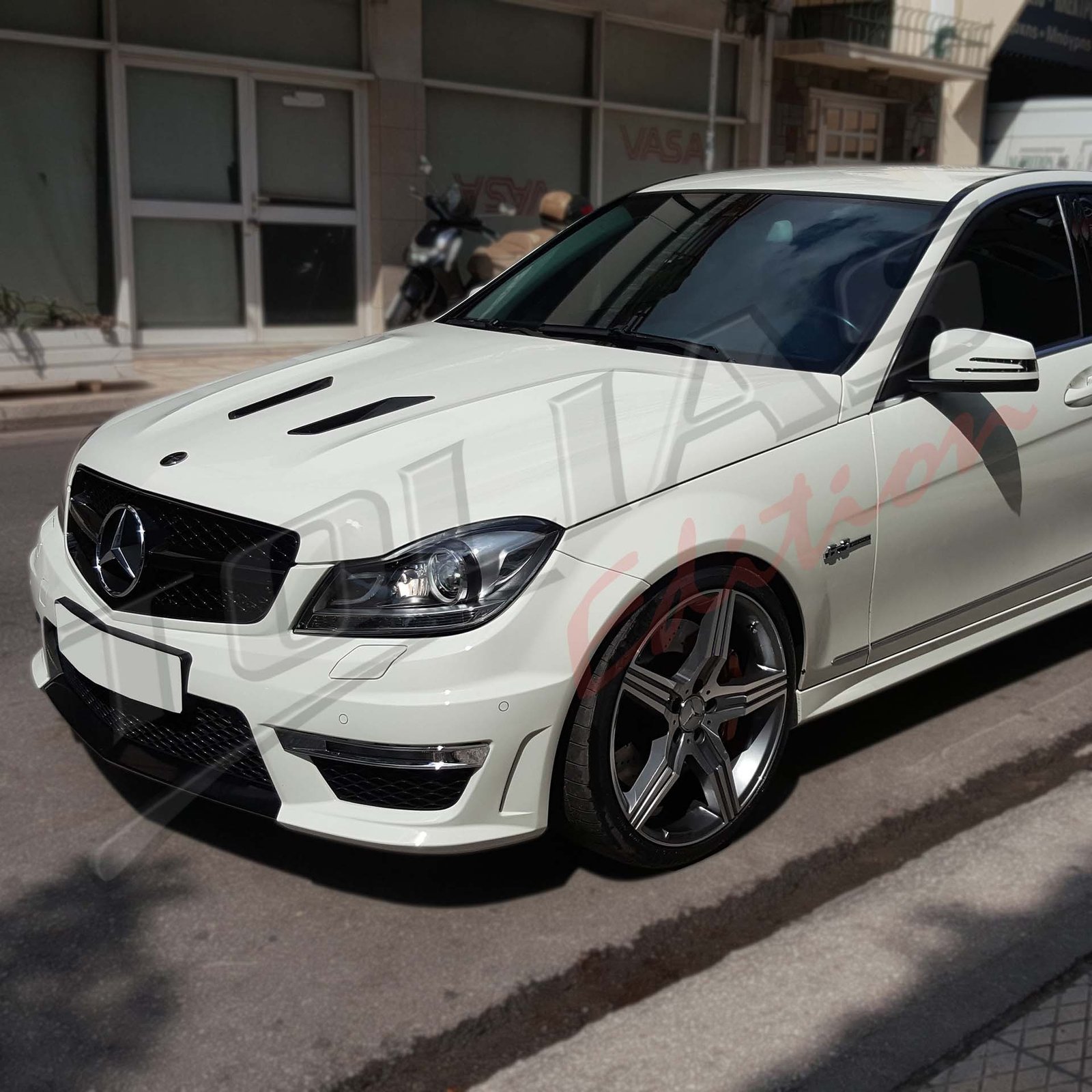 MERCEDES C CLASS W204 DAYTIME/ DAYLIGHT RUNNING LIGHT DRL SET TYPE C63 AMG