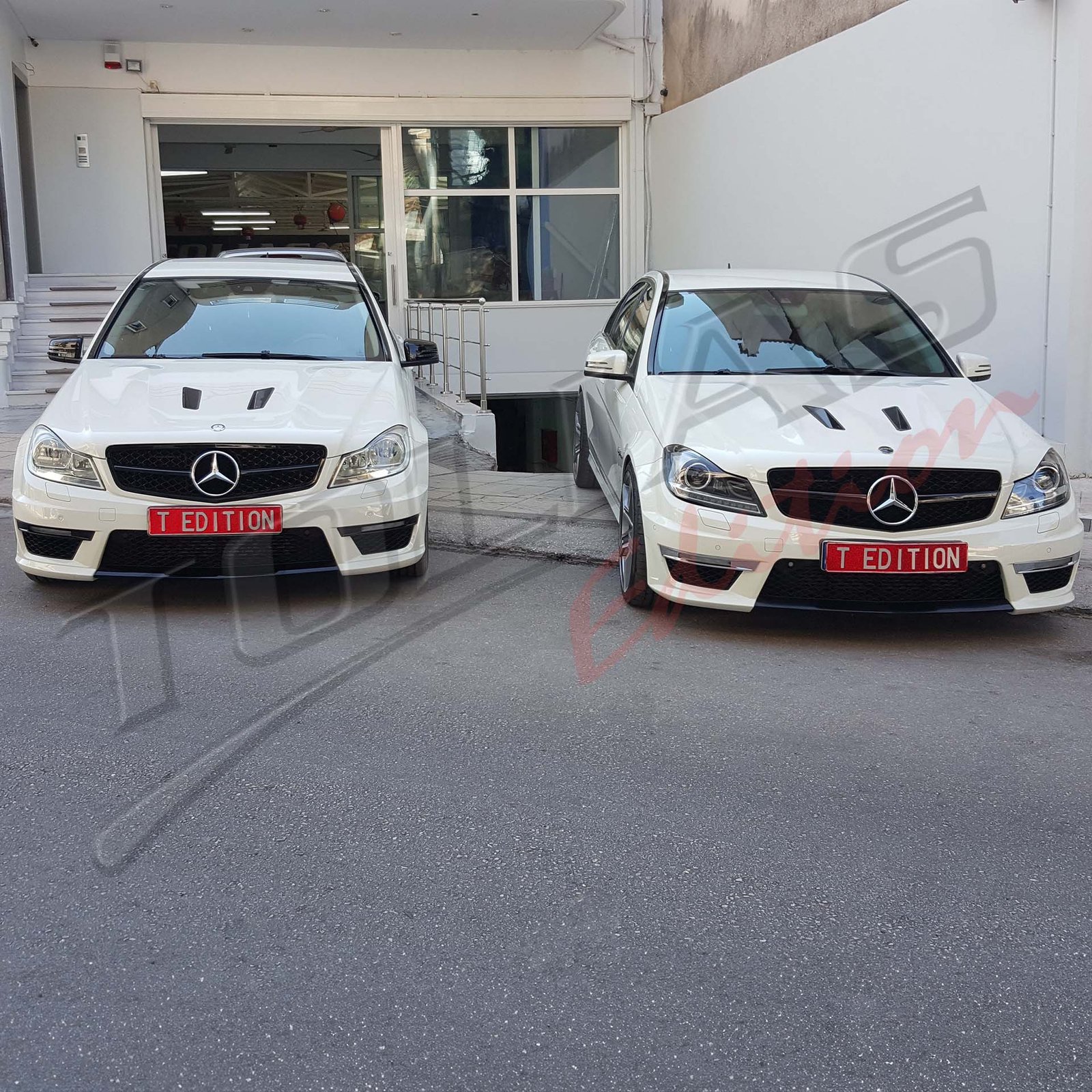 MERCEDES C CLASS W204 DAYTIME/ DAYLIGHT RUNNING LIGHT DRL SET TYPE C63 AMG