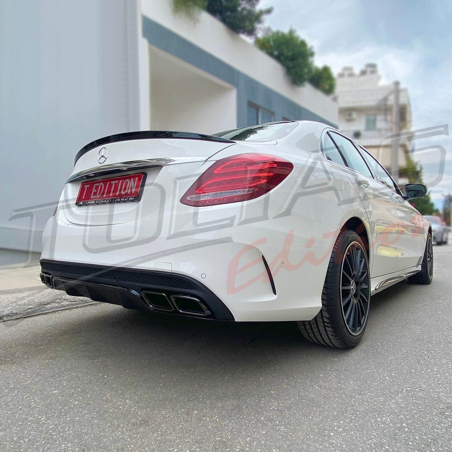 MERCEDES C CLASS W205 14-18 & 18-20 LIP SPOILER TYPE AMG PACK