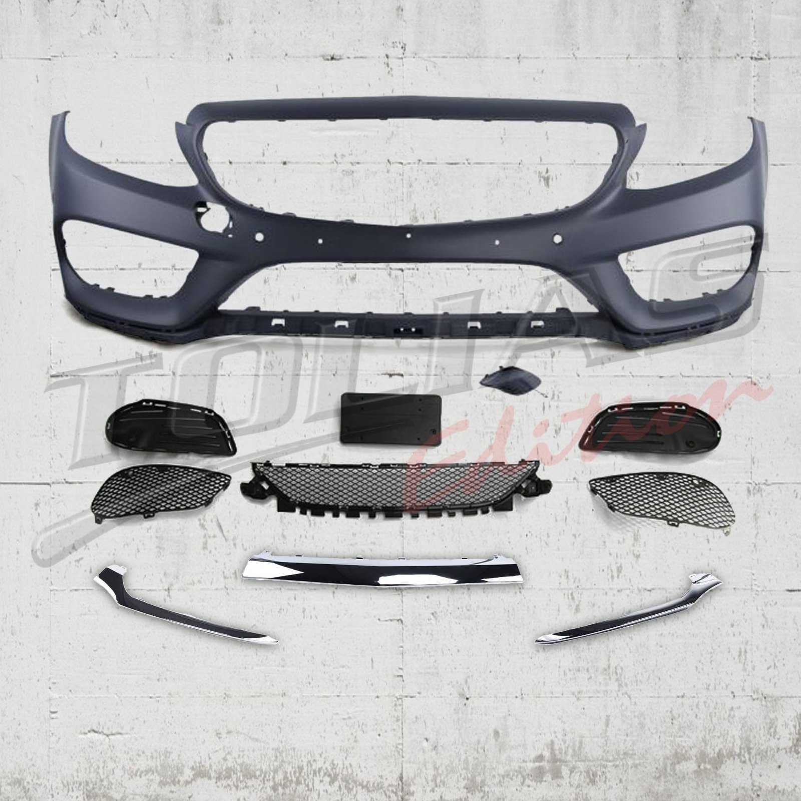 MERCEDES C CLASS W205 & C205 14-18 FRONT BUMPER TYPE AMG PACKET