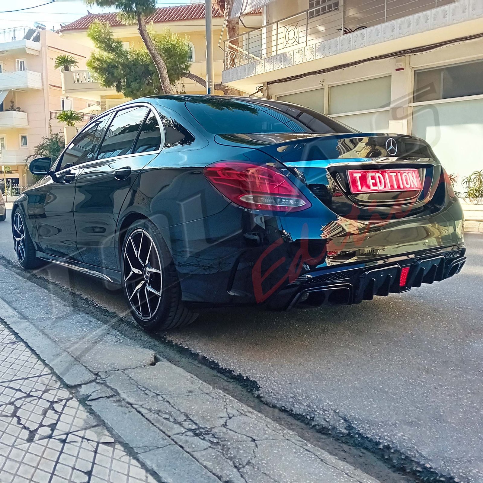 MERCEDES C CLASS W205 14-18 REAR DIFFUSER TYPE BRABUS
