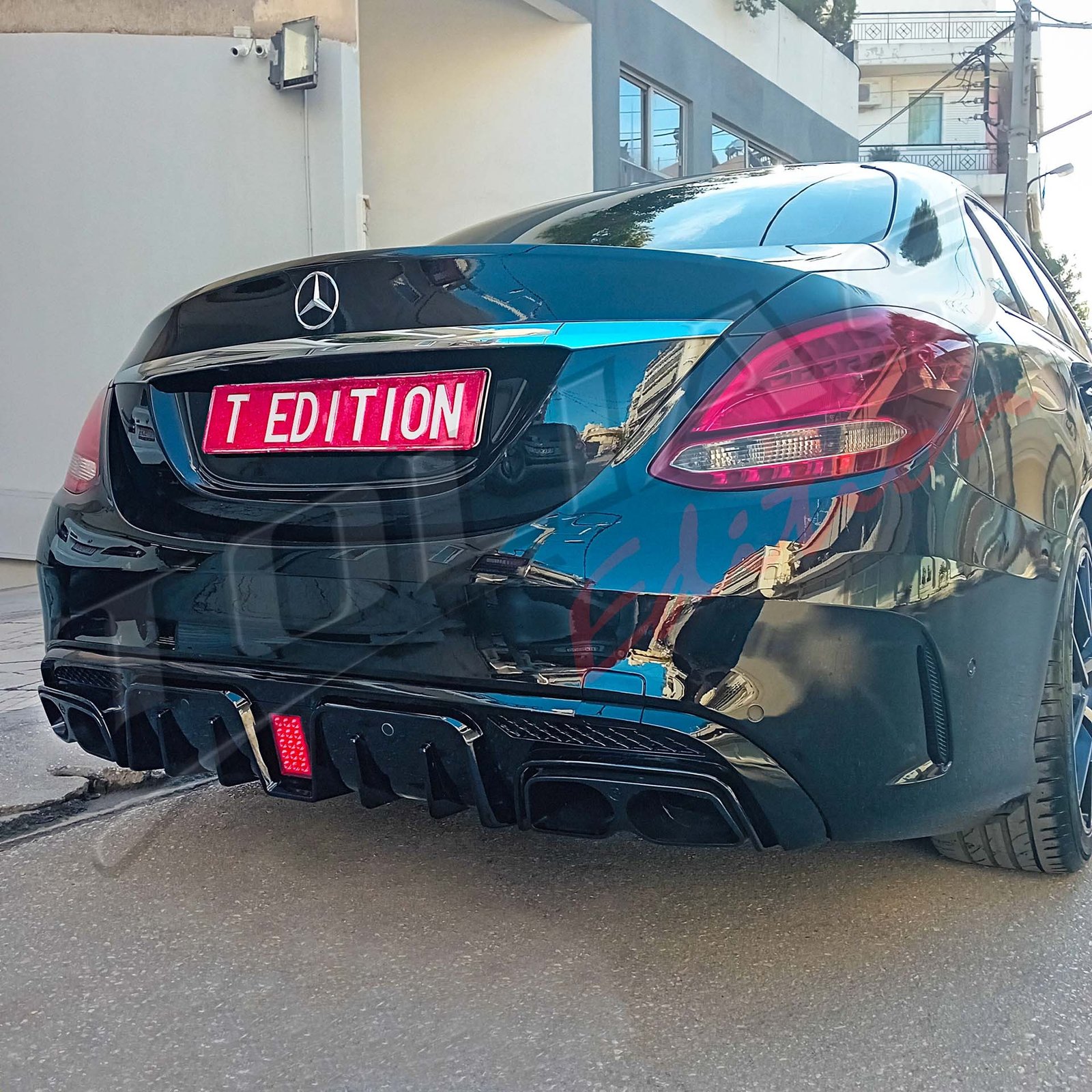 MERCEDES C CLASS W205 14-18 REAR DIFFUSER TYPE BRABUS