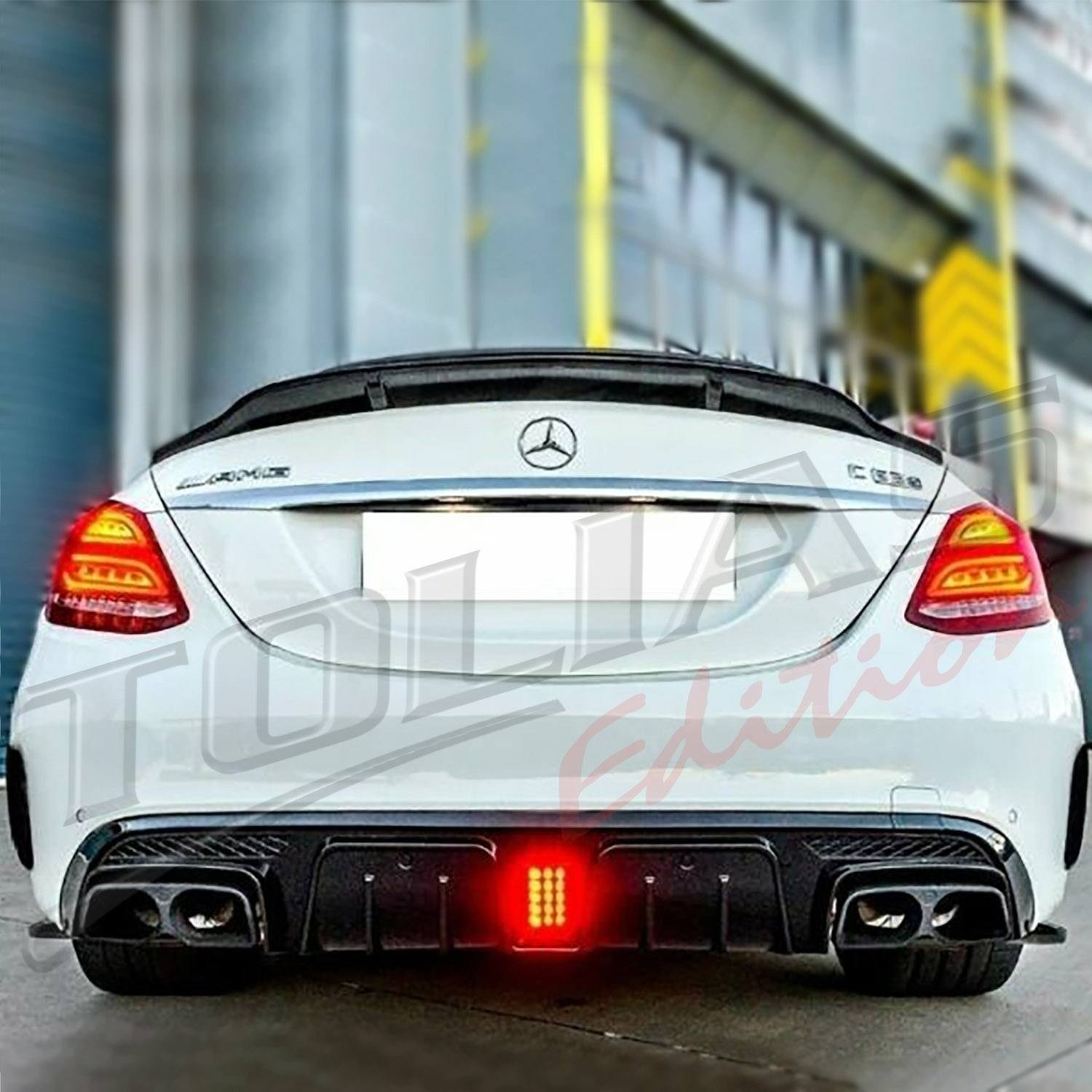 MERCEDES C CLASS W205 14-18 REAR DIFFUSER TYPE BRABUS