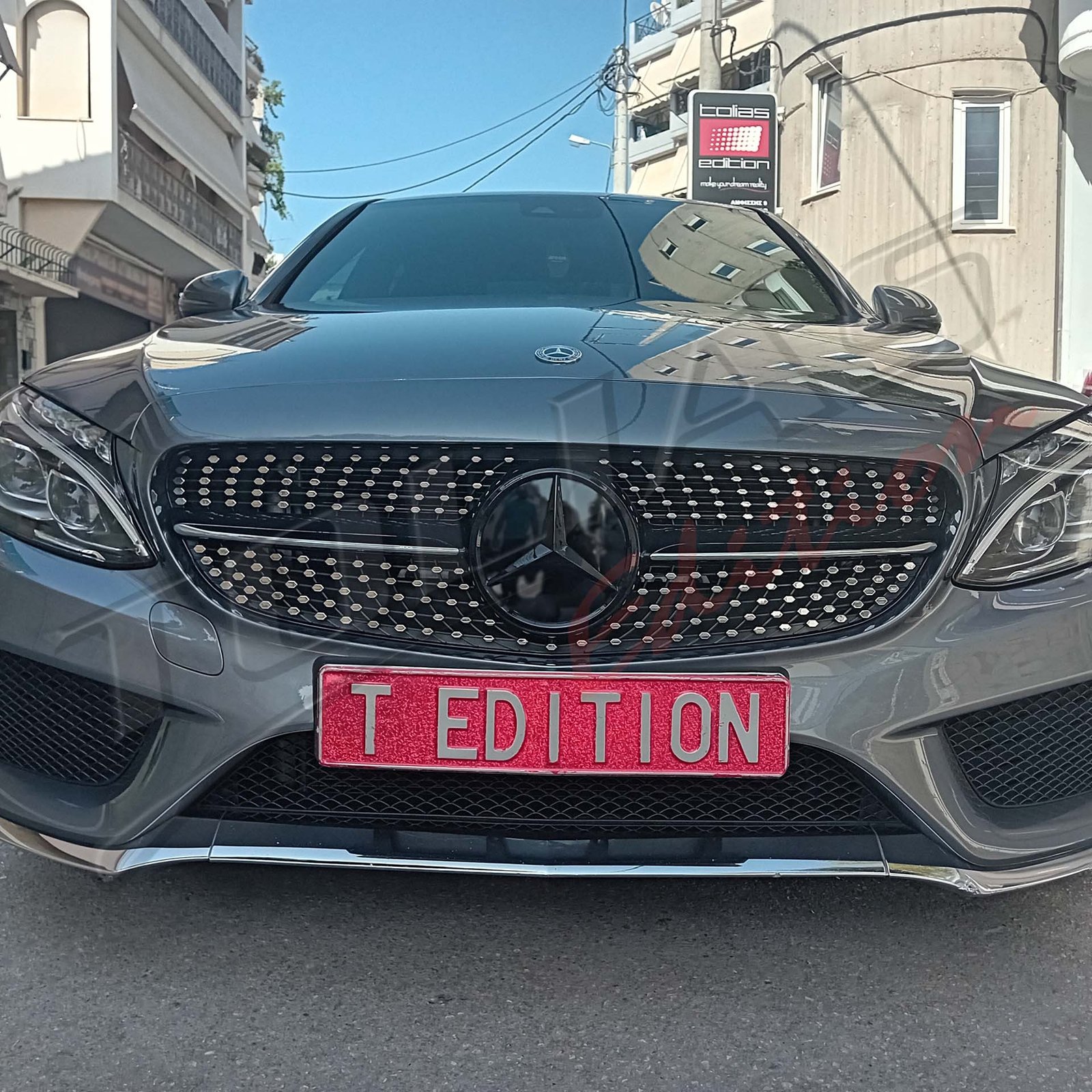 MERCEDES C CLASS W205 & C205 GRILLE CHROME/BLACK TYPE DIAMOND