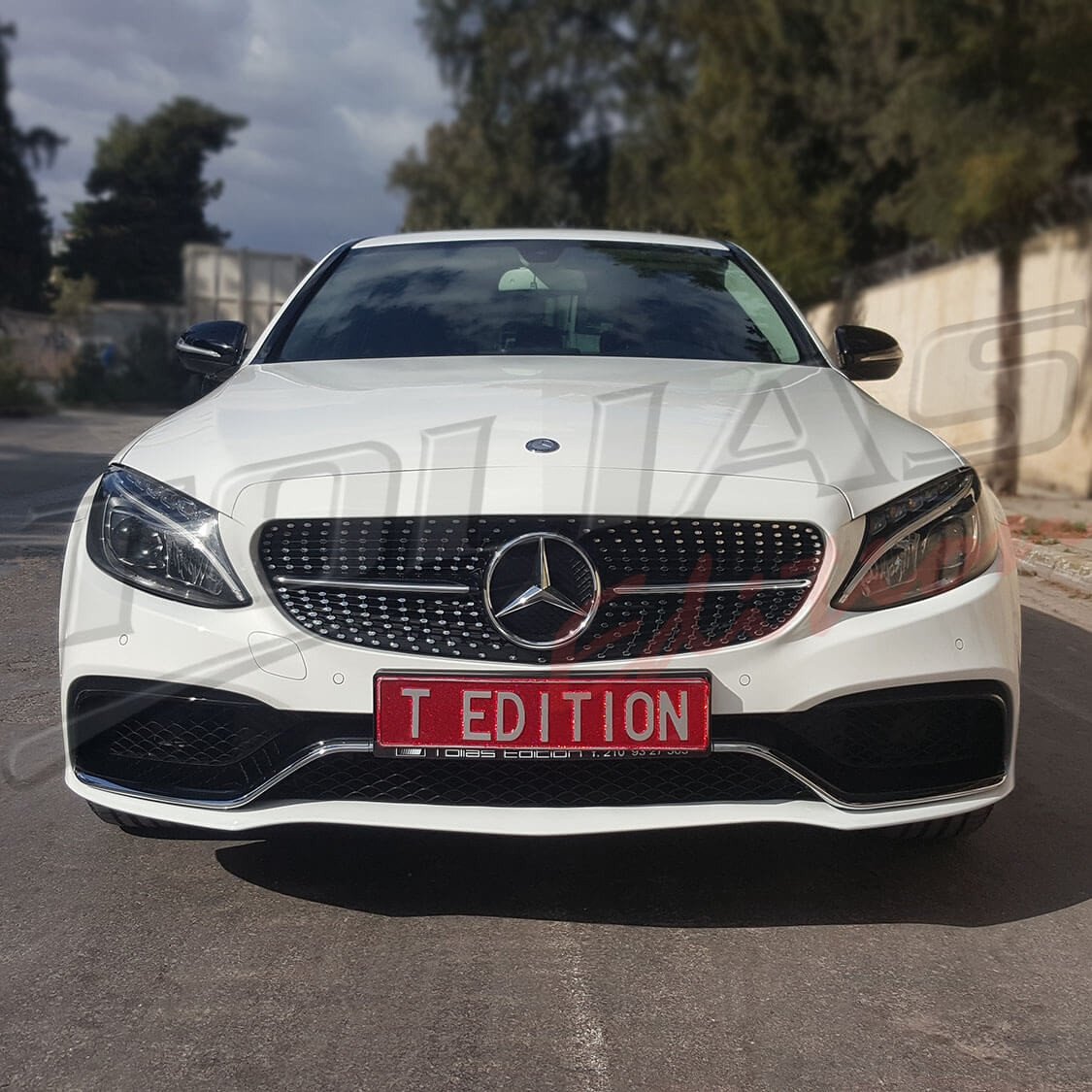 MERCEDES C CLASS W205 & C205 GRILLE CHROME/BLACK TYPE DIAMOND