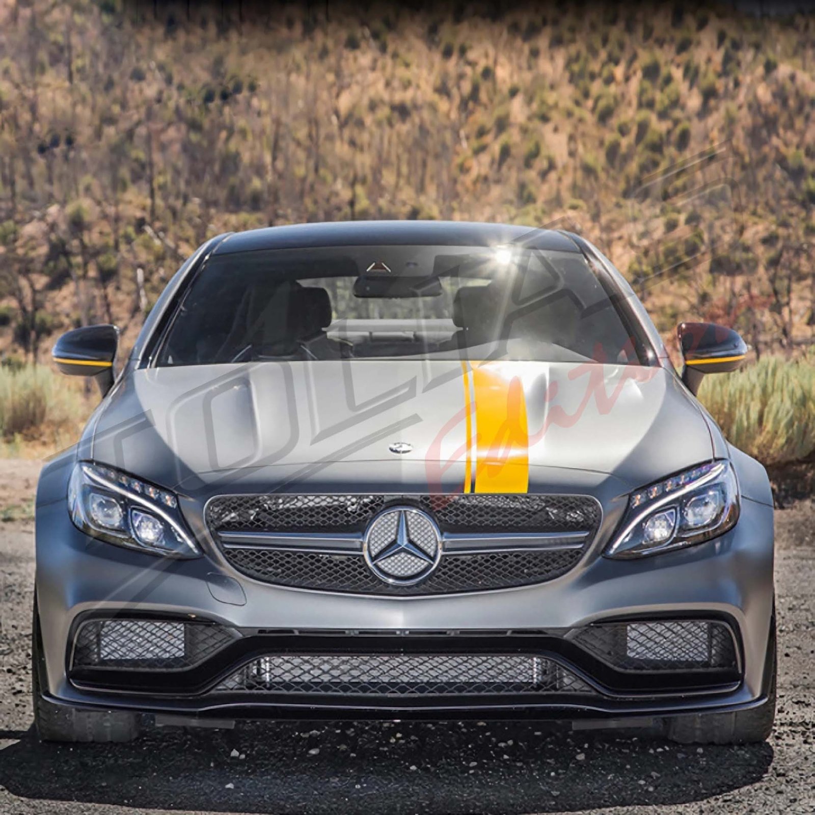 MERCEDES C CLASS W205 C205 S205 FRONT SPOILER TYPE C63 AMG EDITION 1