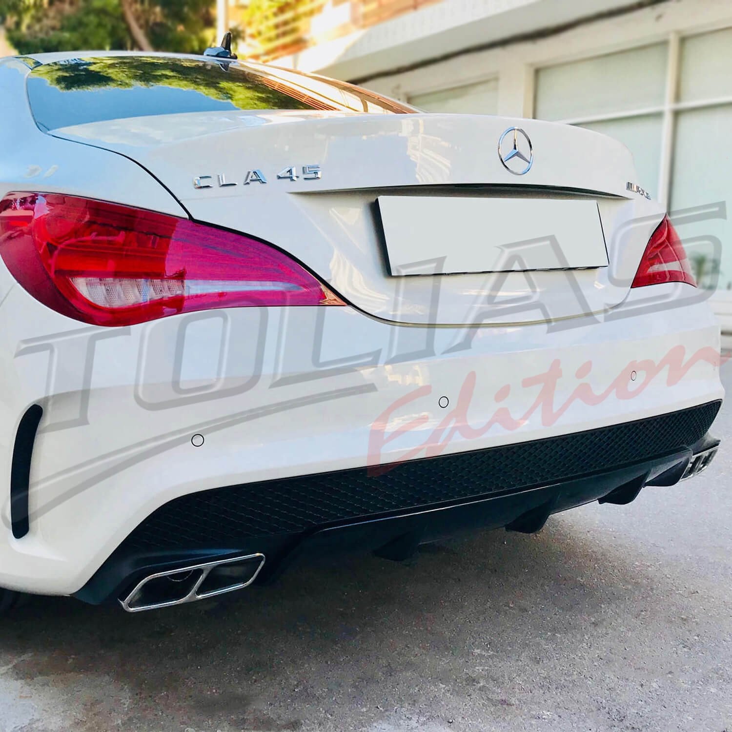 MERCEDES CLA W117 13-16 REAR DIFFUSER w/TIPS TYPE CLA 45 AMG