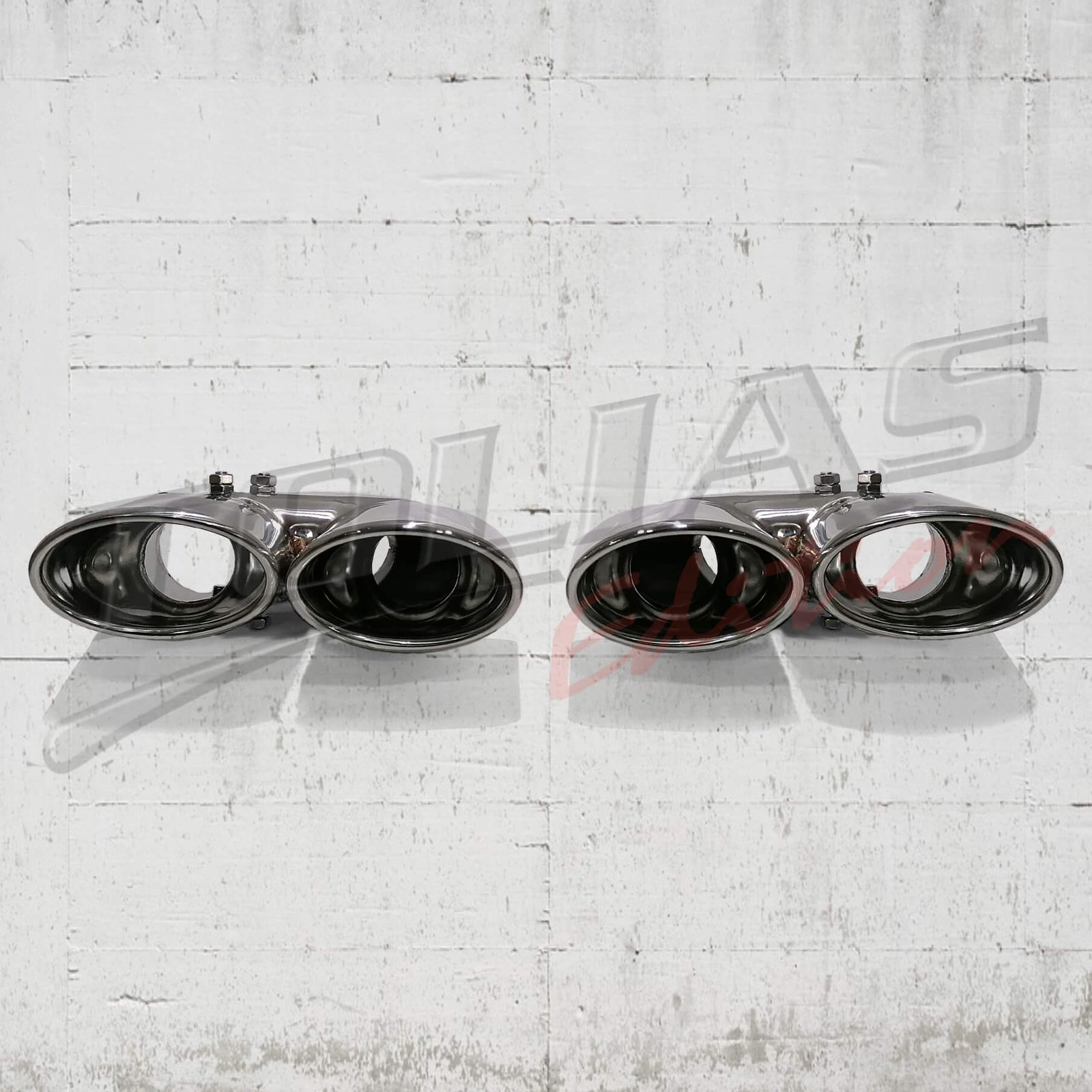 MERCEDES W211/ W204/ W221 EXHAUST TIPS TYPE 63 AMG OVAL