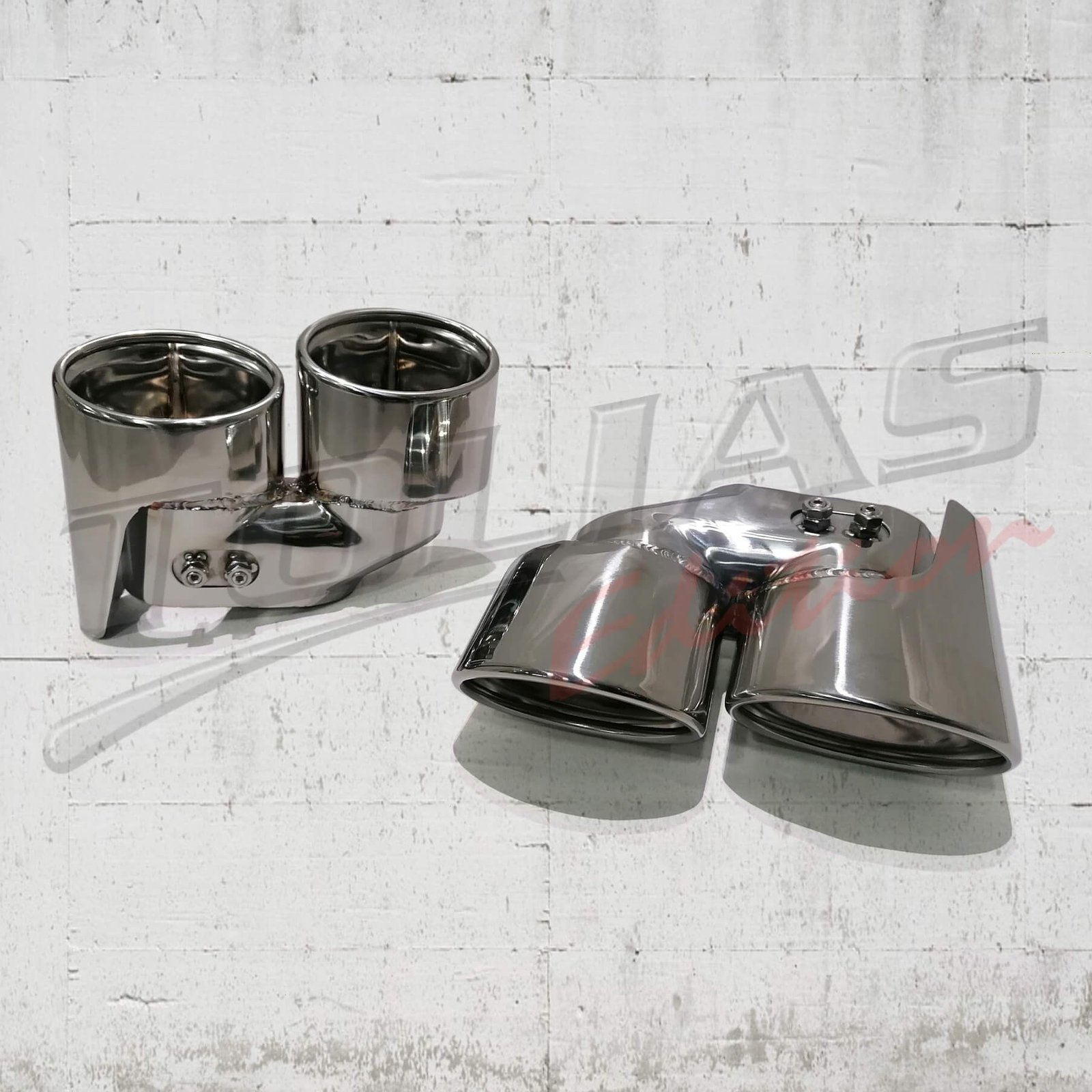 MERCEDES W211/ W204/ W221 EXHAUST TIPS TYPE 63 AMG OVAL