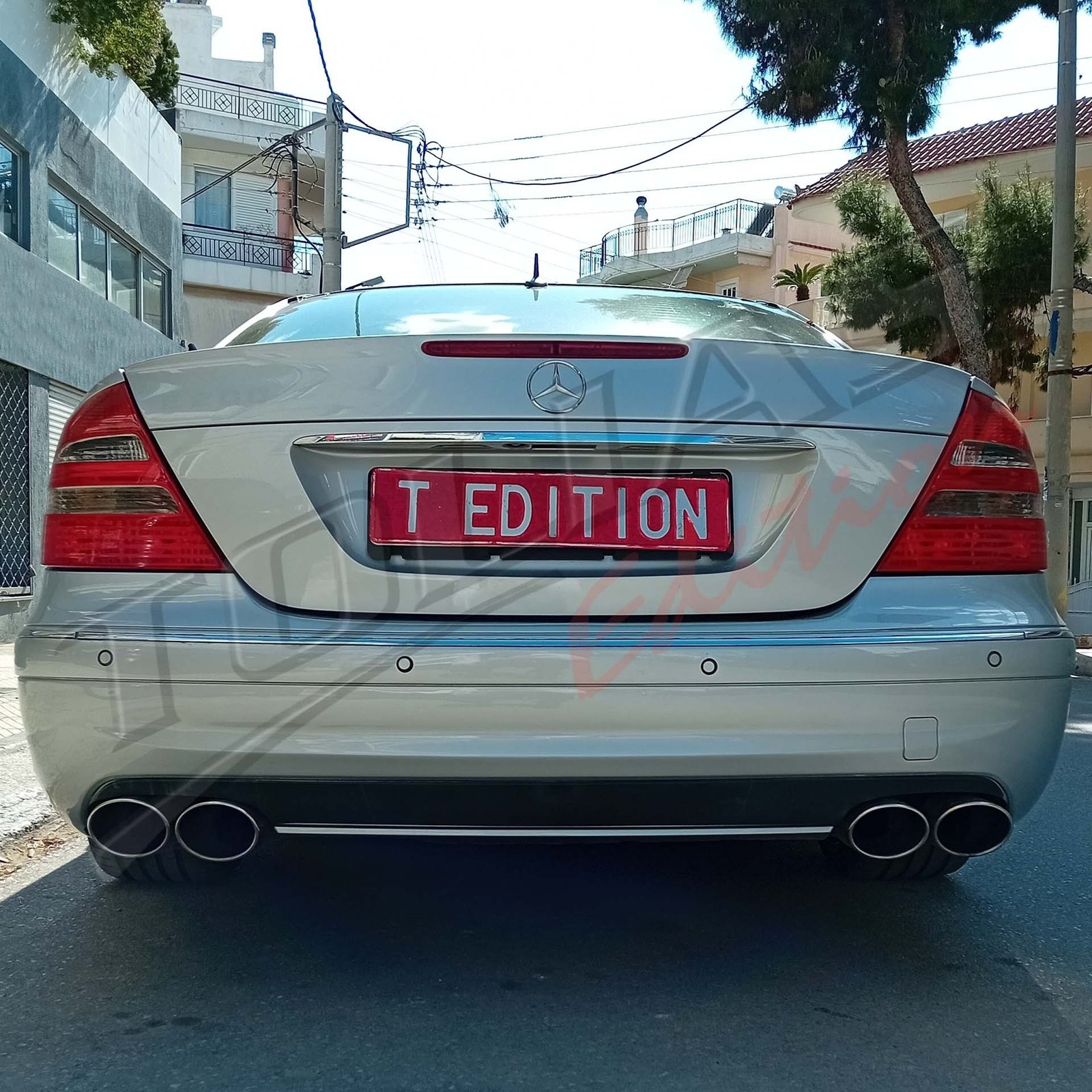 MERCEDES W211/ W204/ W221 EXHAUST TIPS TYPE 63 AMG OVAL