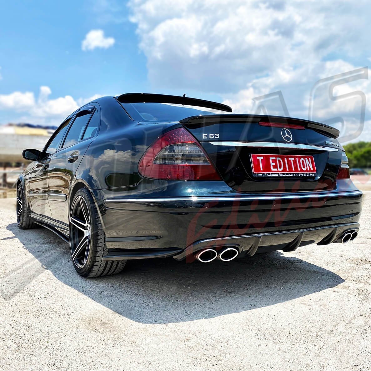 MERCEDES E Class W211 02-06 & 06-09 LIP SPOILER TYPE E63 AMG