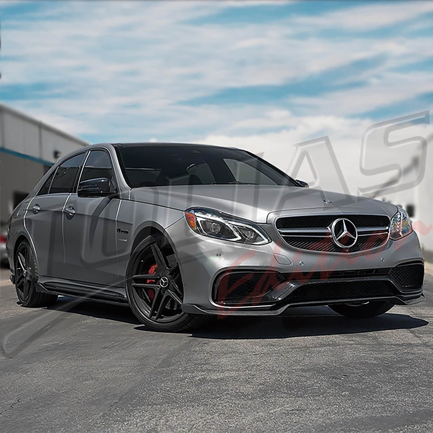 MERCEDES E CLASS W212 13-16 FRONT SPOILER TYPE BRABUS CARBON