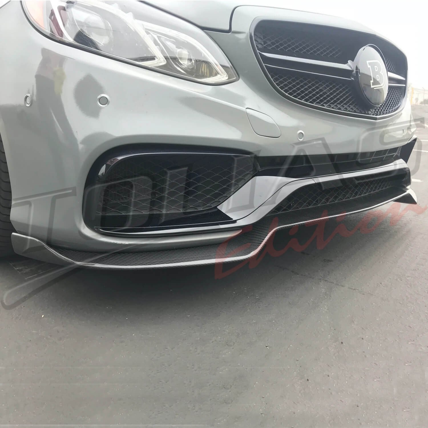 MERCEDES E CLASS W212 13-16 FRONT SPOILER TYPE BRABUS CARBON