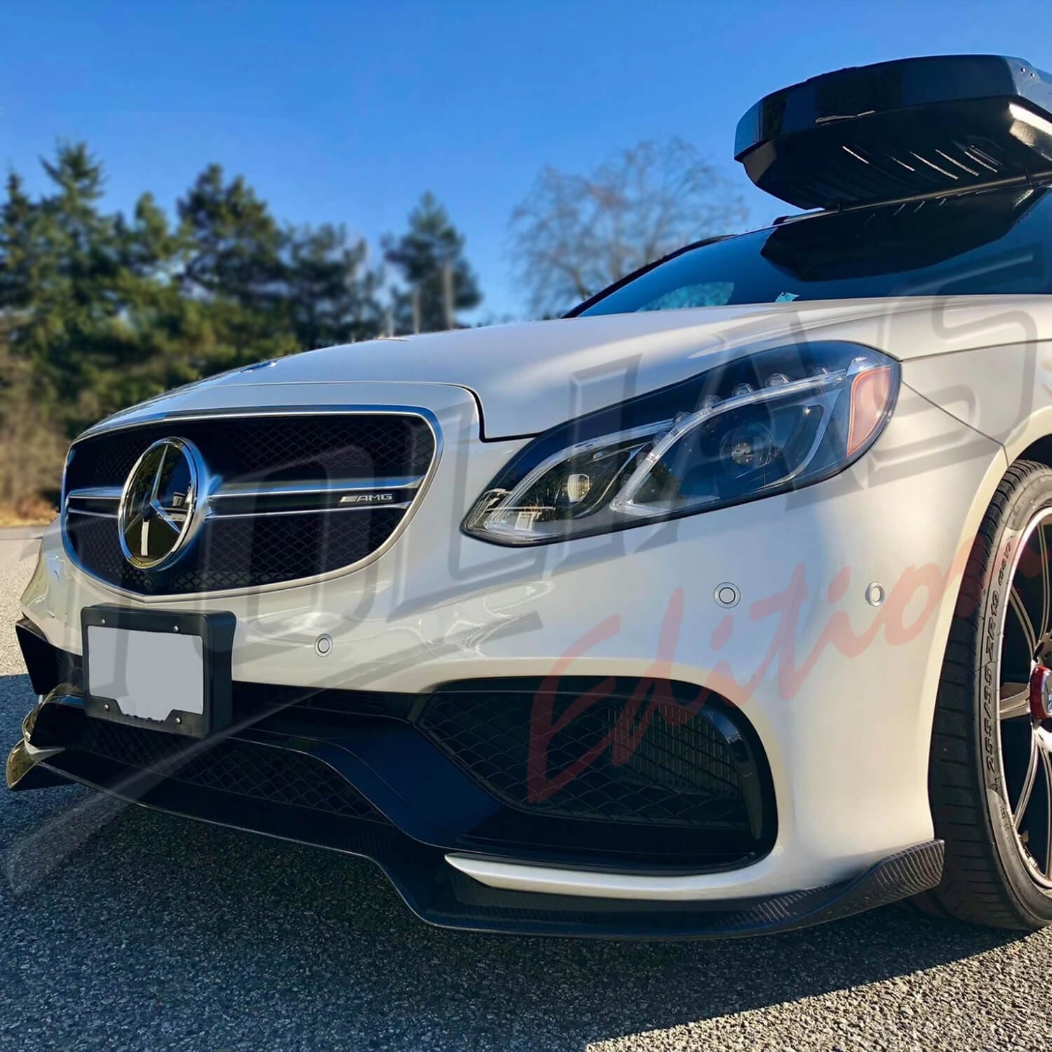 MERCEDES E CLASS W212 13-16 FRONT SPOILER TYPE BRABUS CARBON