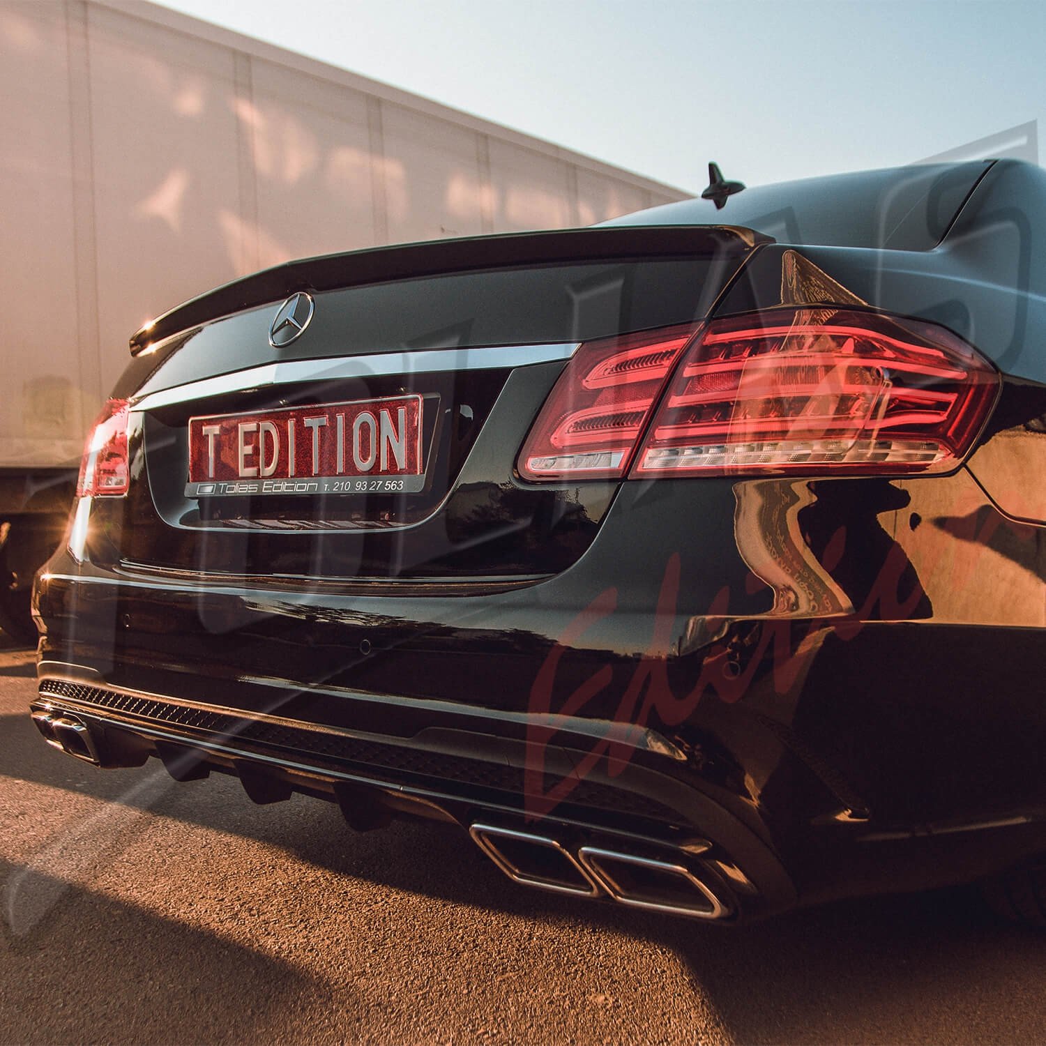 MERCEDES E CLASS W212 13-16 REAR BUMPER TYPE E63 AMG