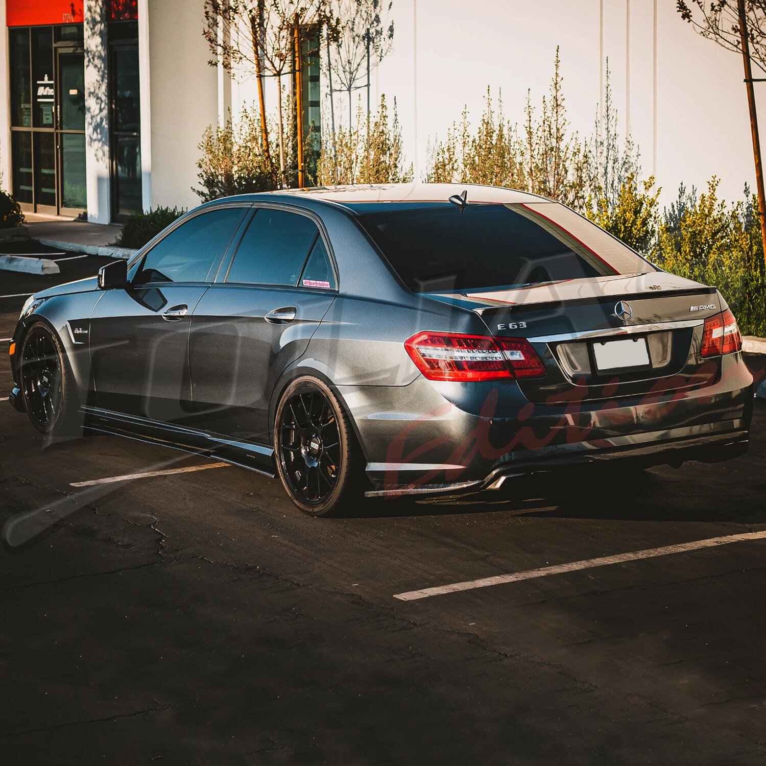 MERCEDES E CLASS W212 09-13 REAR SIDE SPLITTERS TYPE E63 AMG CARBON