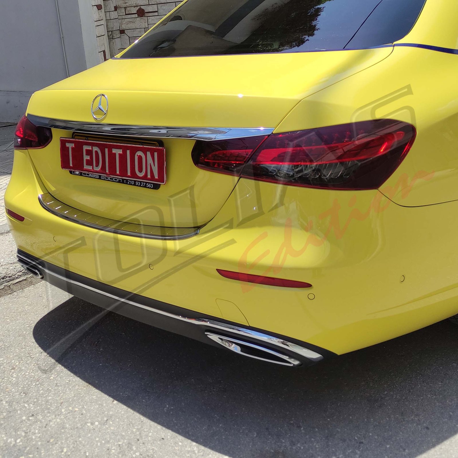 MERCEDES E CLASS W213 20- SEDAN REAR BUMPER COVER PROTECTOR