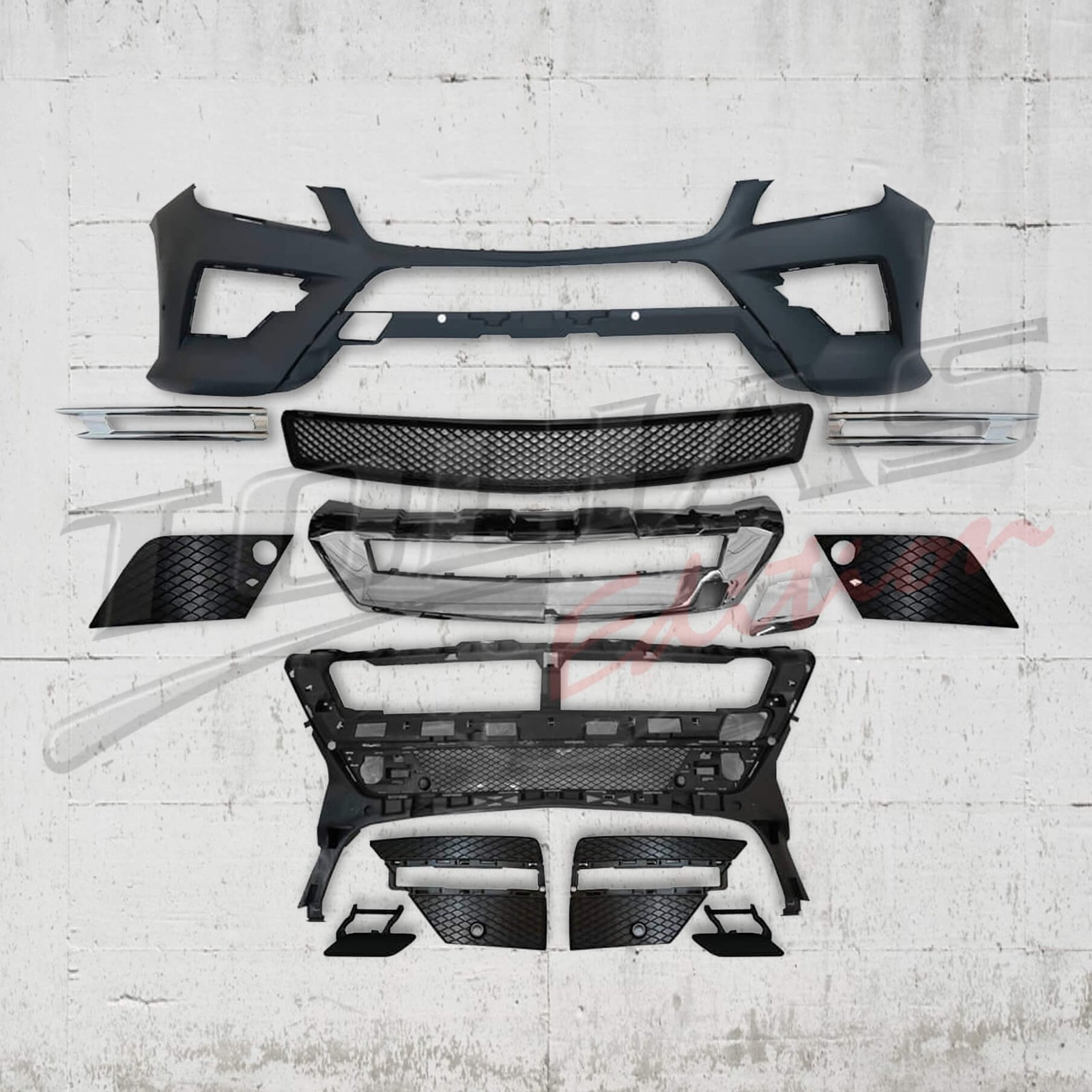 MERCEDES ML CLASS W166 11-16 FRONT BUMPER TYPE AMG PACKET