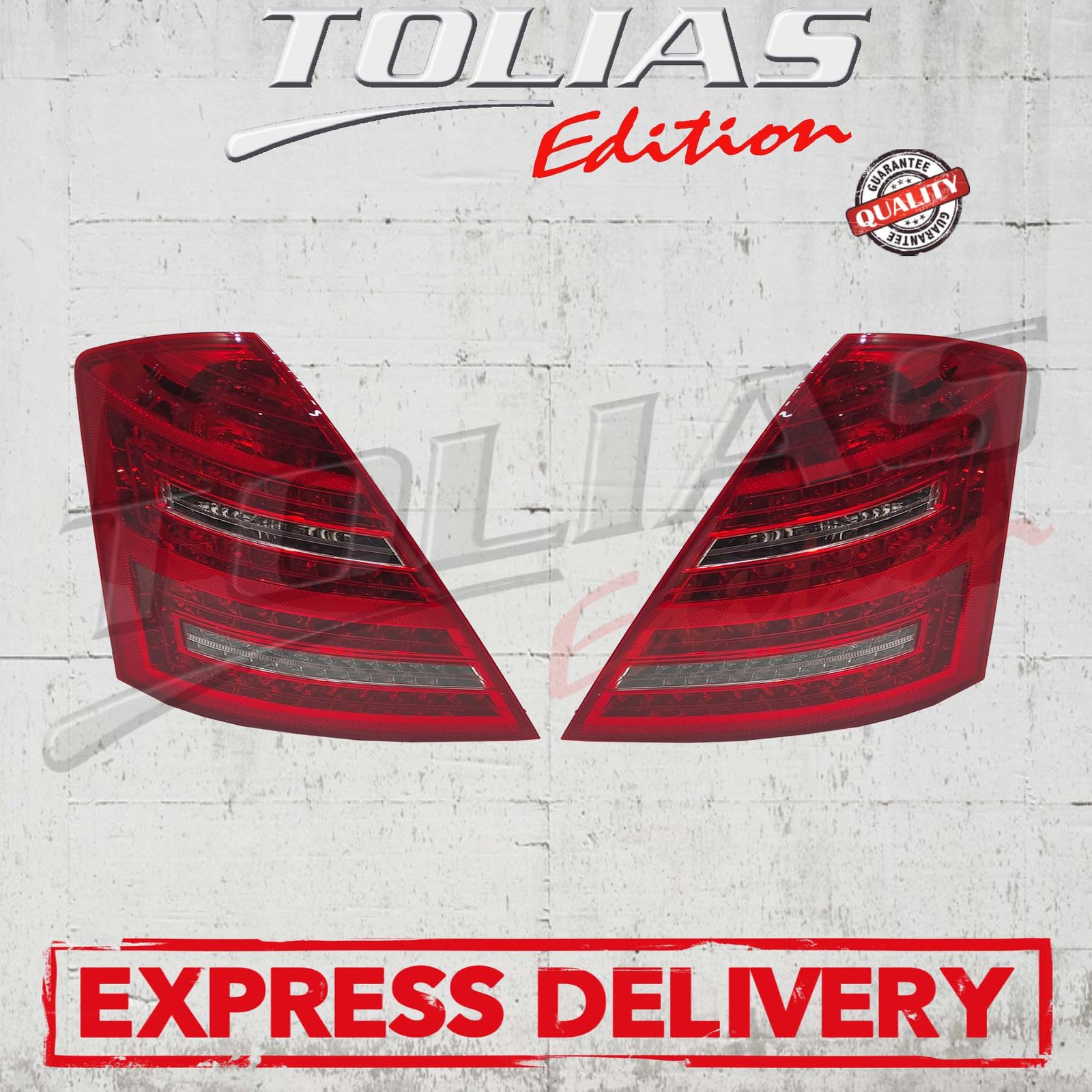 MERCEDES S CLASS W221 05-09 TAIL LAMPS TYPE LED UPGRADE TO FACELIFT