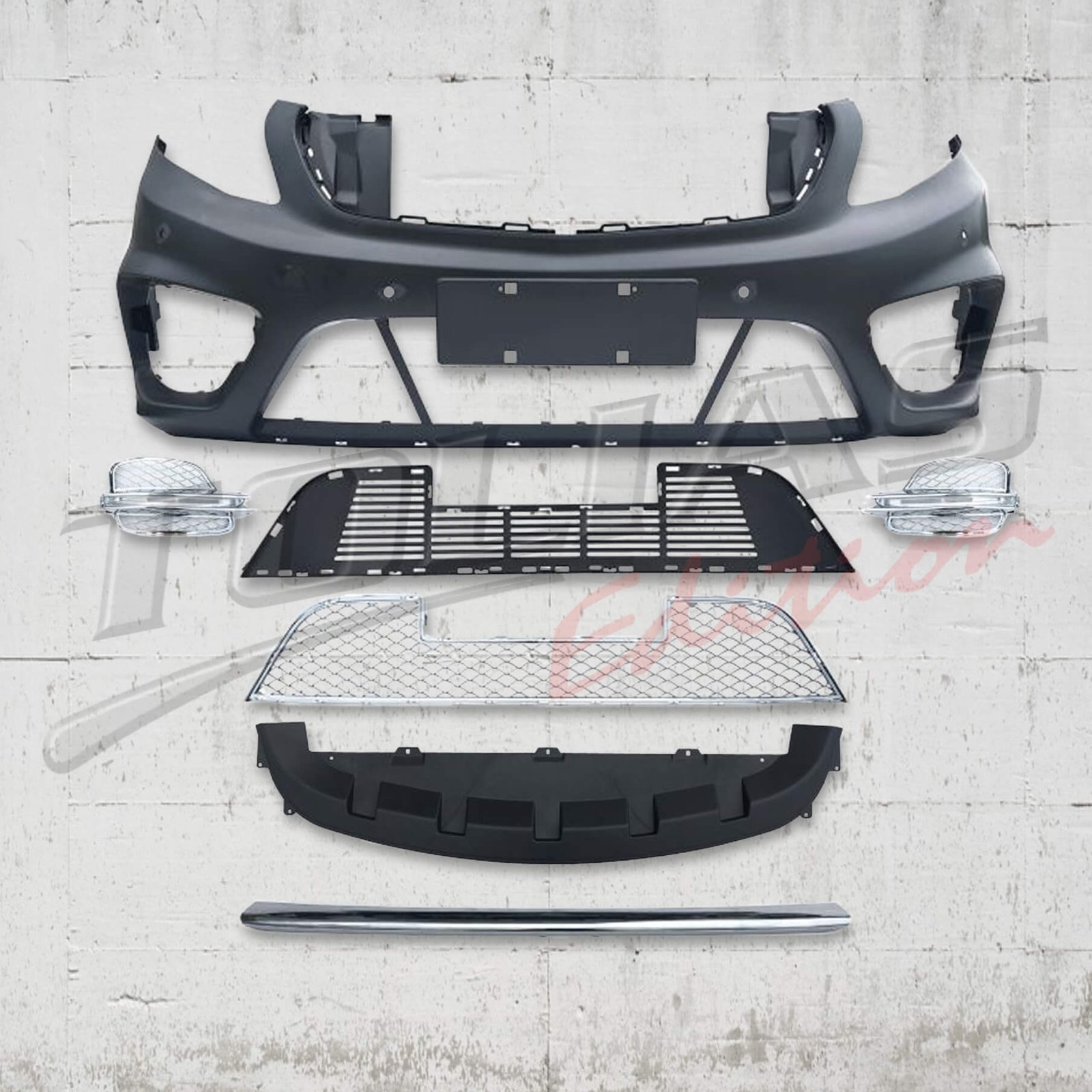 MERCEDES W447 VITO 15- & W447 V CLASS 15-20 FRONT BUMPER TYPE BRABUS