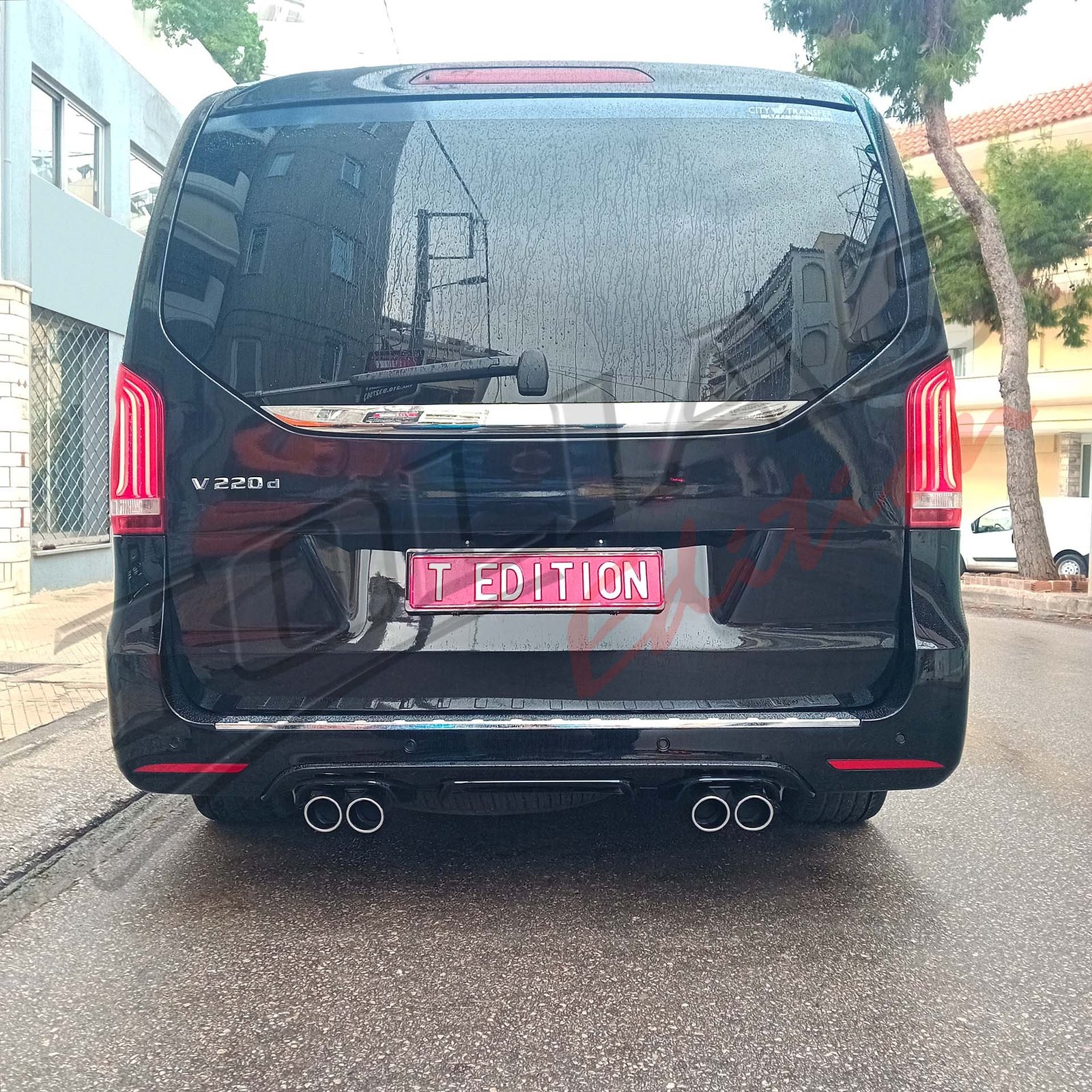MERCEDES W447 VITO 15- & V CLASS 15-20 REAR BUMPER TYPE BRABUS VERSION 2