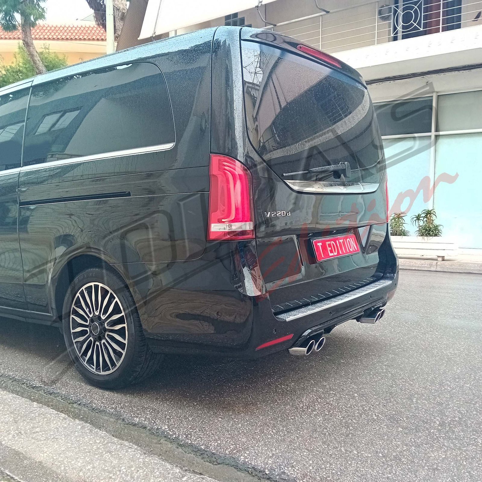 MERCEDES W447 VITO 15- & V CLASS 15-20 REAR BUMPER TYPE BRABUS VERSION 2