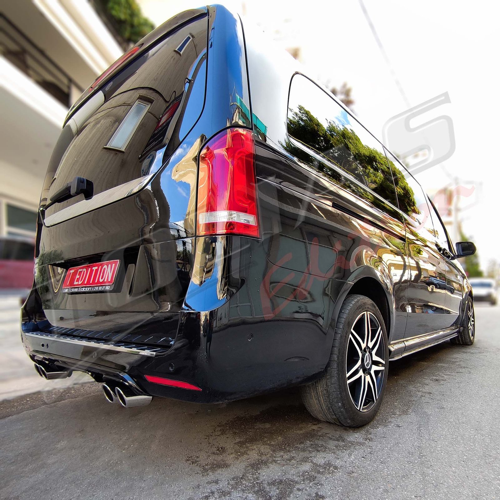 MERCEDES W447 VITO 15- & V CLASS 15-20 REAR BUMPER TYPE BRABUS VERSION 2