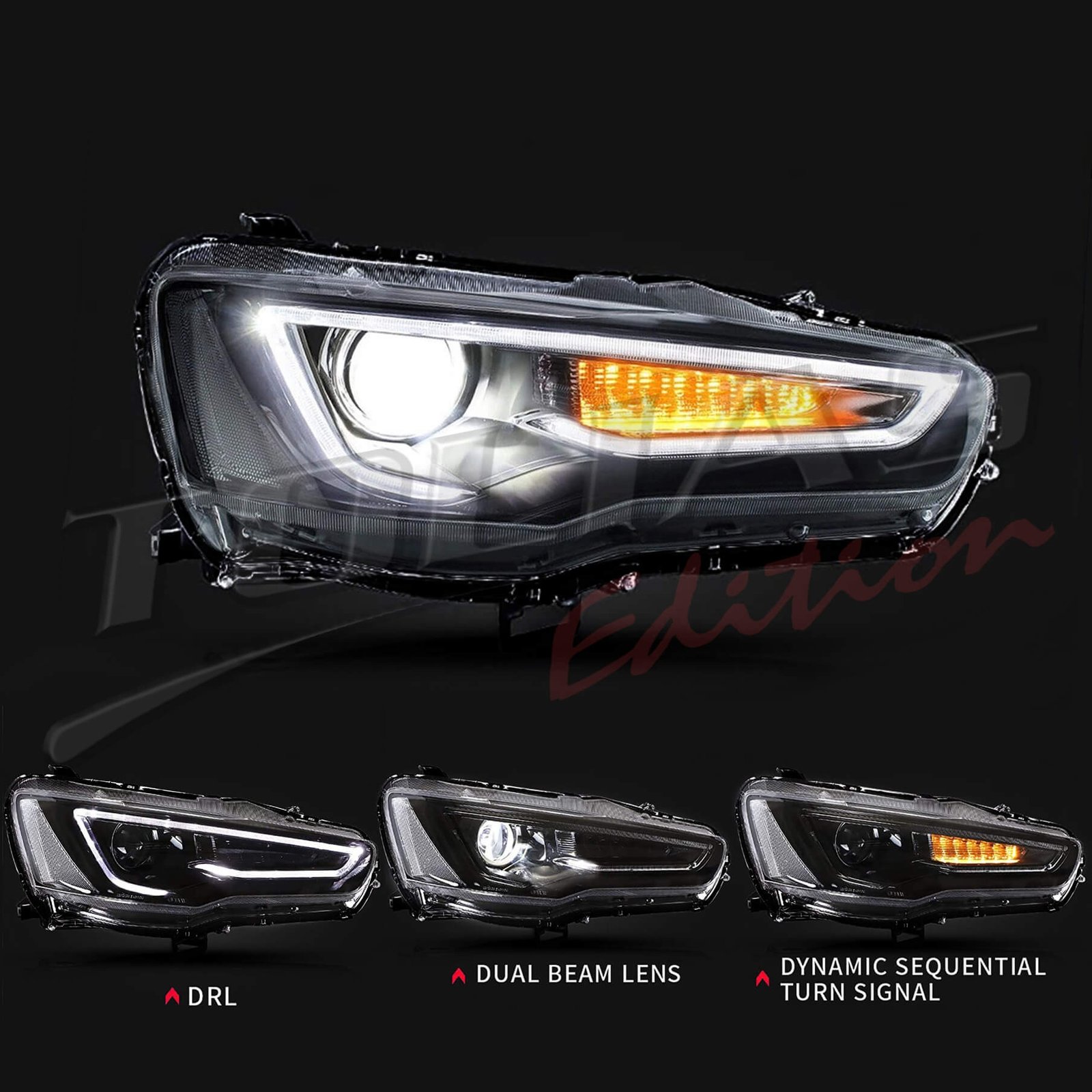 MITSUBISHI LANCER 08- HEAD LIGHTS TYPE DAYLIGHT