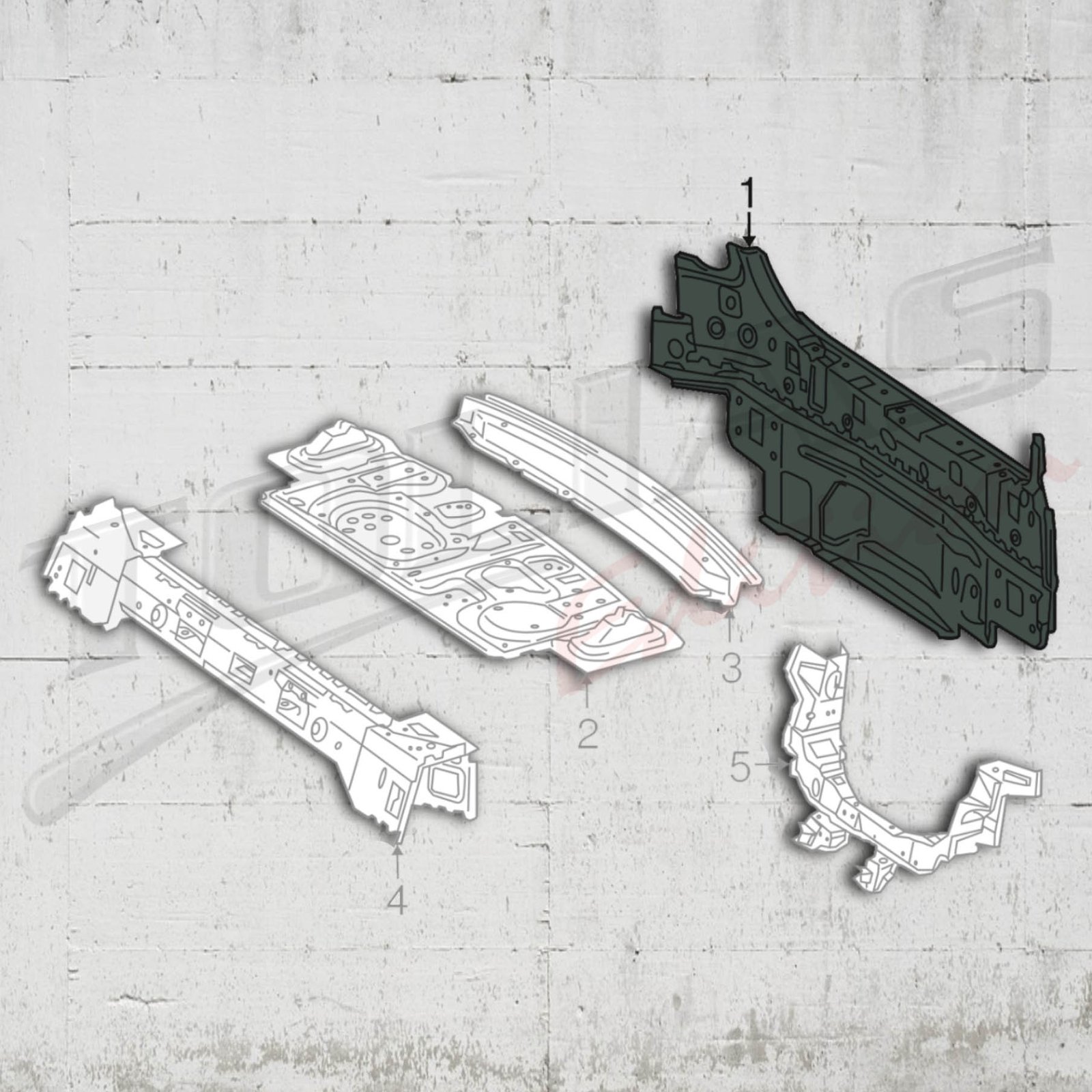 MERCEDES E CLASS W212 & S212 09-13 & 13-16 REAR END BOARD