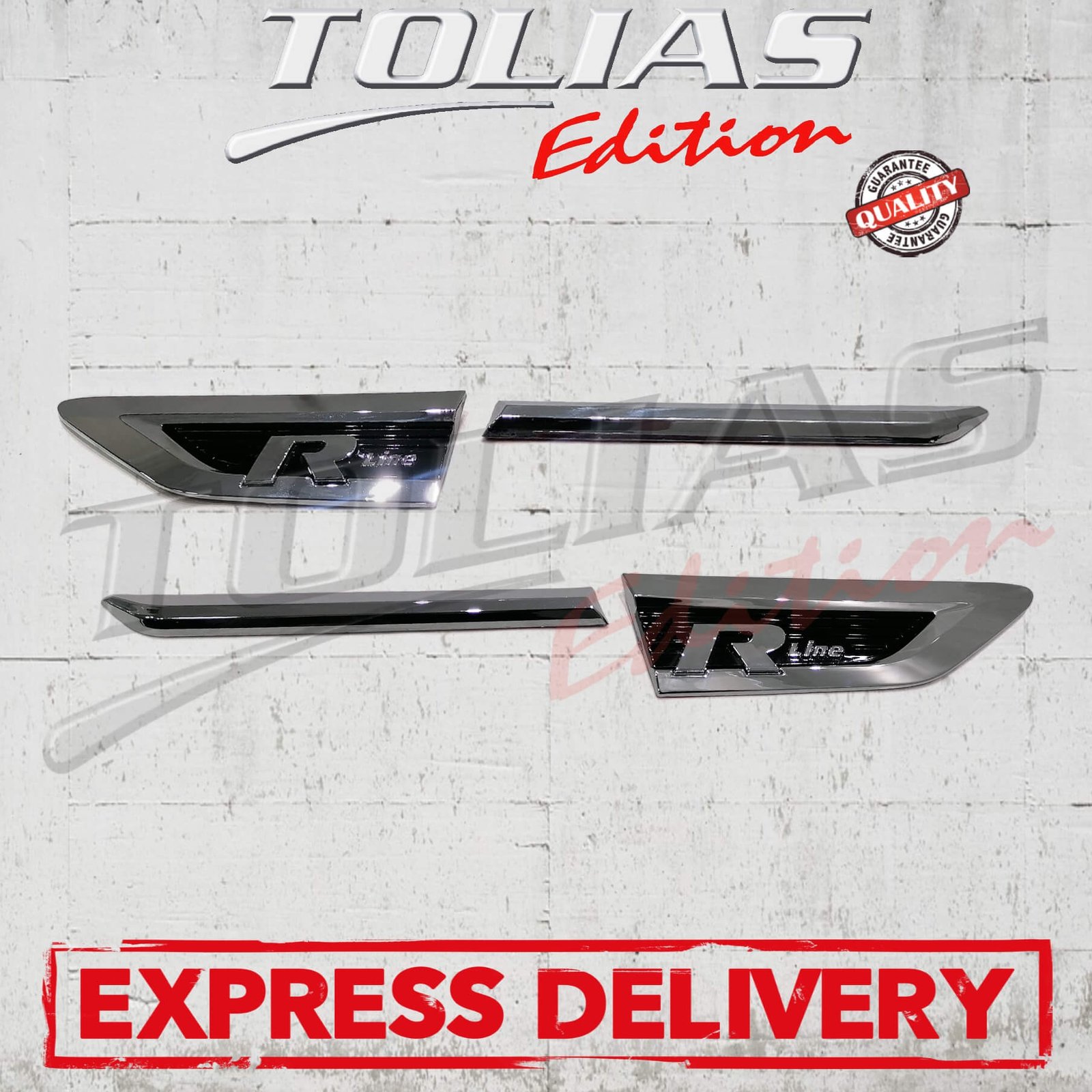 VW TIGUAN 16- FENDER EMBLEMS TYPE R LINE